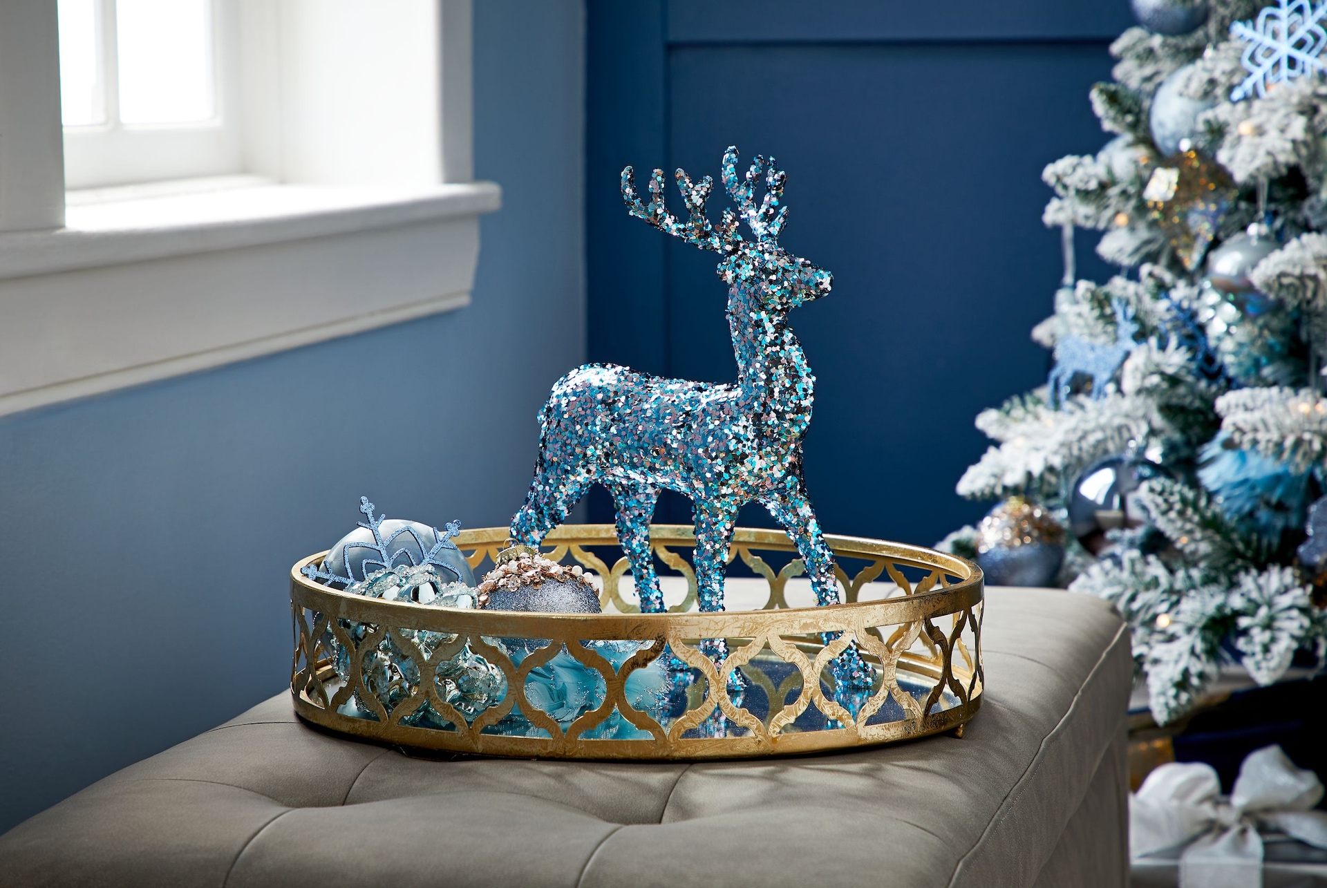 Christmas coffee table tray store