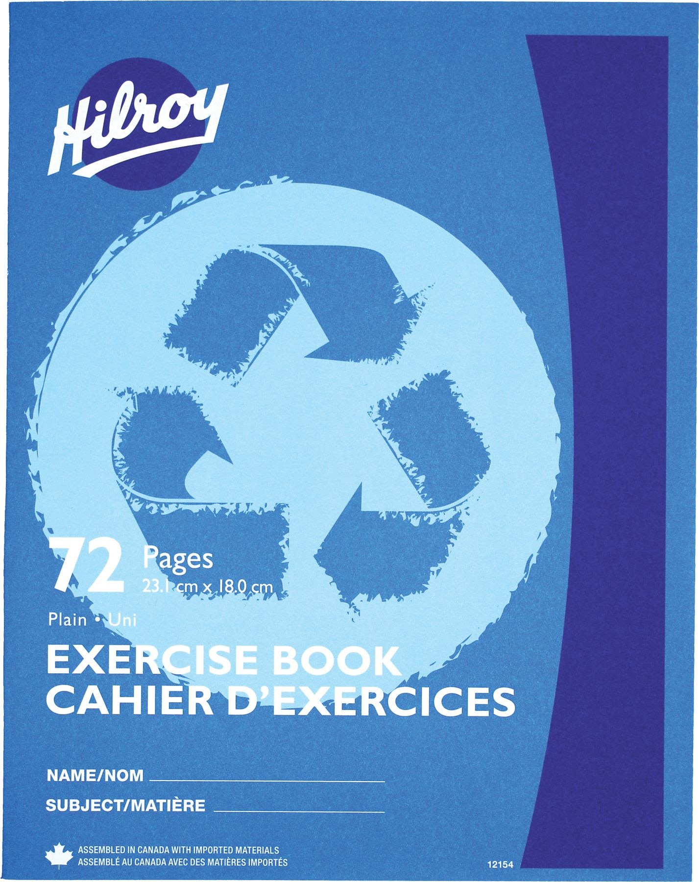 Hilroy Plain Exercise Book, Light Blue | Canadian Tire
