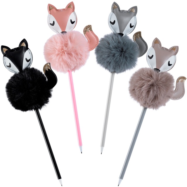 Light-up Dog, Cat, or Fox Pens, Round Barrel, Assorted Colours & Styles ...