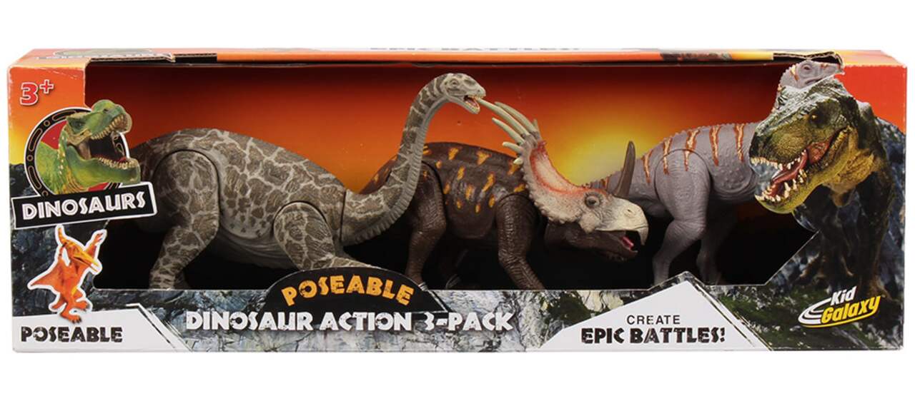 Kid Galaxy Dragon Dinosours Action Figure Toy Set For Toddlers Assorted 3 pc Ages 3 Canadian Tire