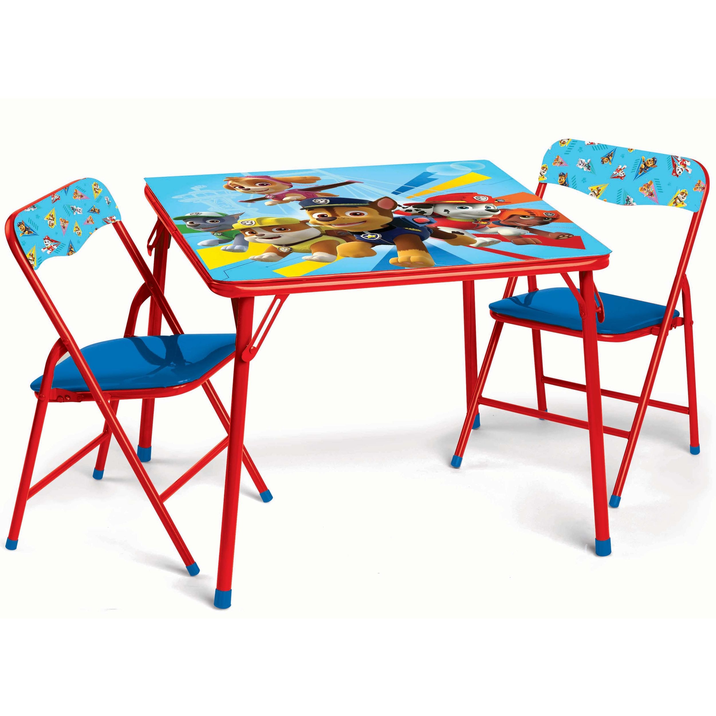 Nickelodeon Paw Patrol Washable Folding Activity Table Chairs Set 3 pc Ages 3 7 Canadian Tire