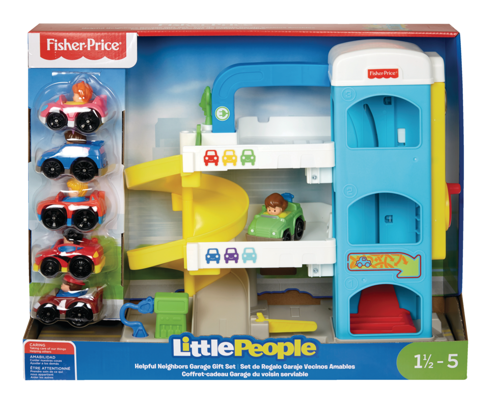 Fisher-Price® Little People® Helpful Neighbor's Garage Playset w/Cars For Toddlers, Ages 18m ...