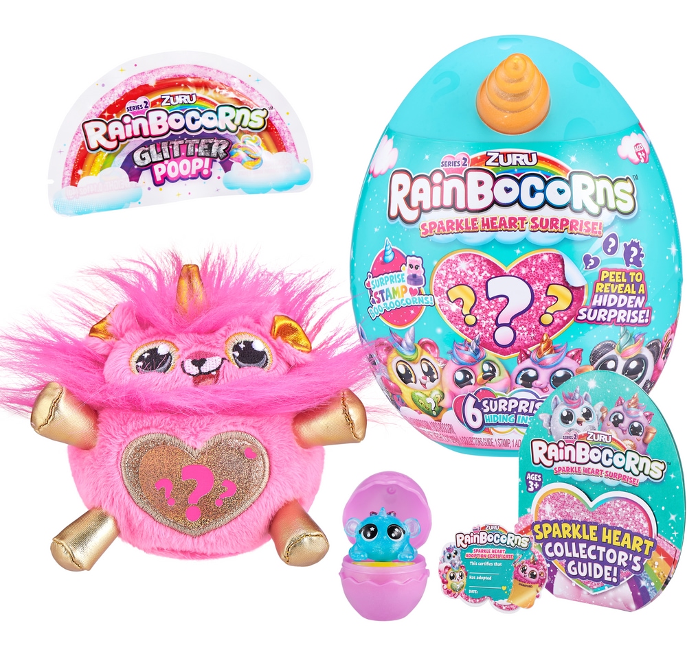 Zuru Rainbowcorns Series 2 Sparkle Heart Surprise Play Toy For Toddlers ...