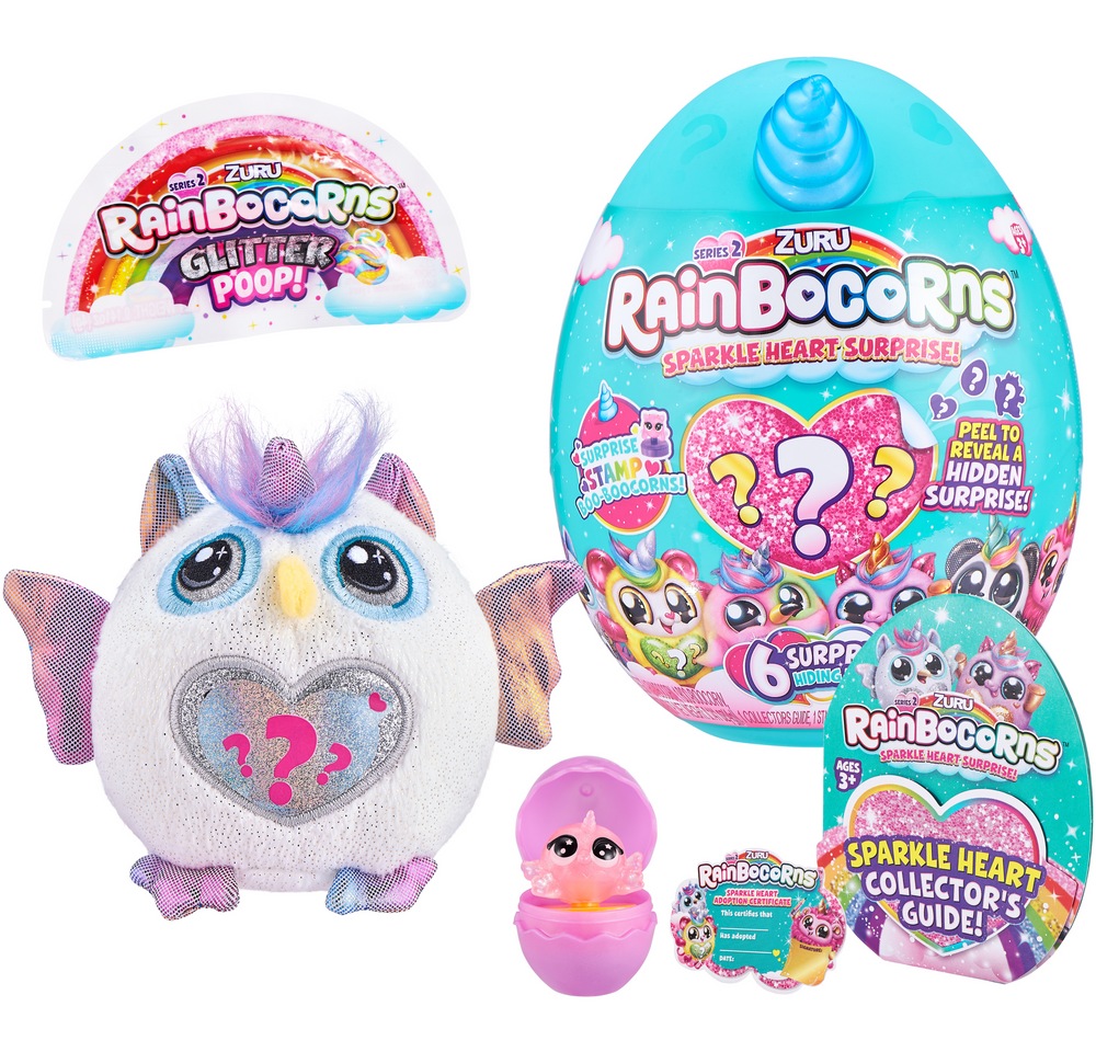 Zuru Rainbowcorns Series 2 Sparkle Heart Surprise Play Toy For Toddlers ...