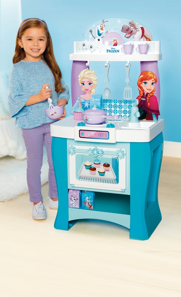 Disney Kitchen Playsets w/ Anna & Elsa Characters For Kids, 20 pc, Ages ...
