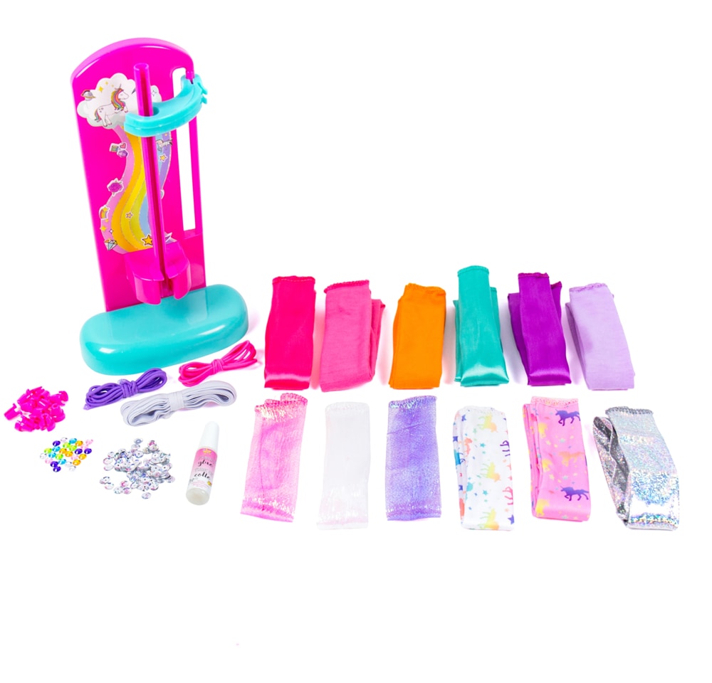 Just My Style DIY Scrunchie Maker Kit w/Easy-To-Use Tool For Kids, Ages ...