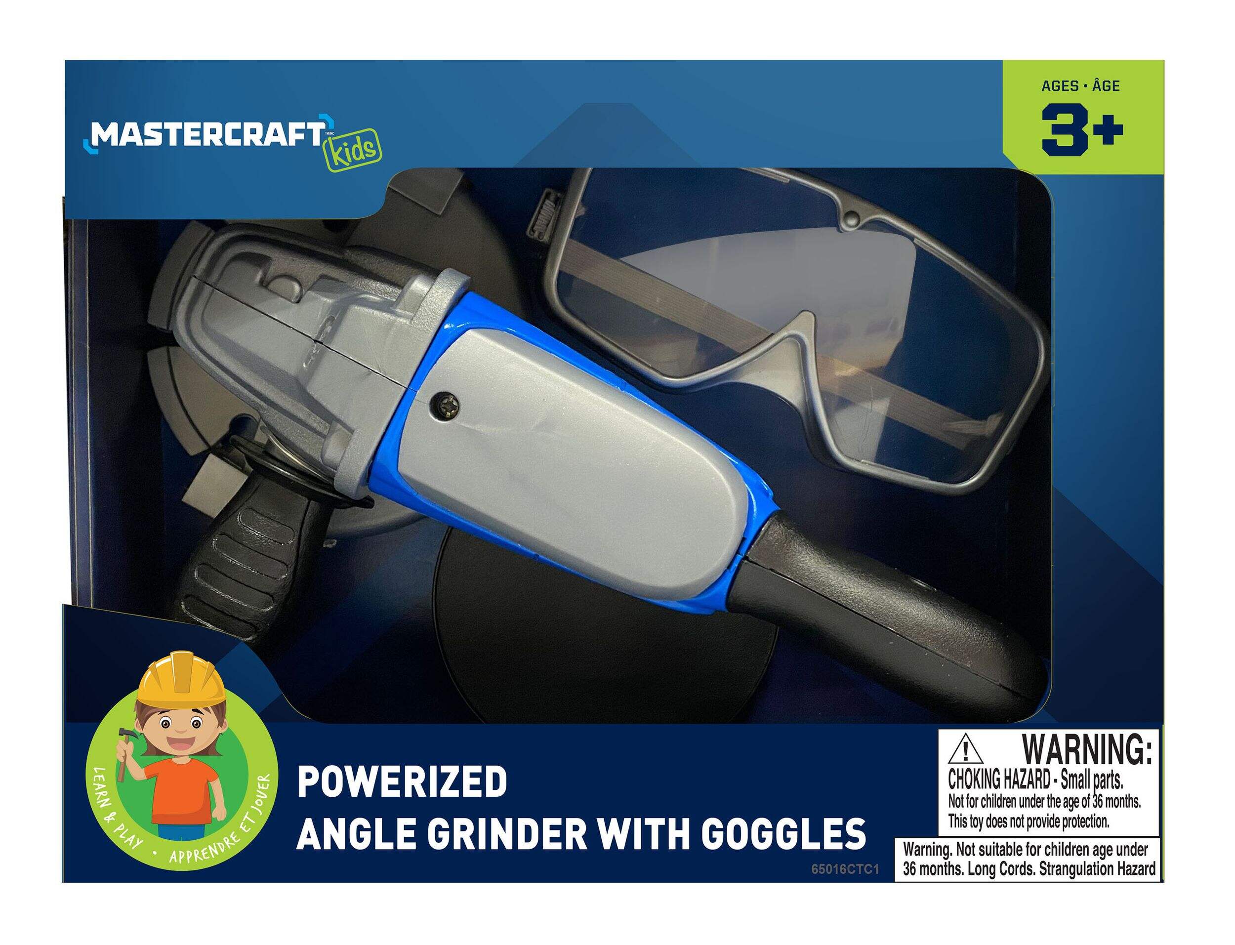 Mastercraft Power Angle Grinder Toy Set for Kids, With Realistic Sound ...