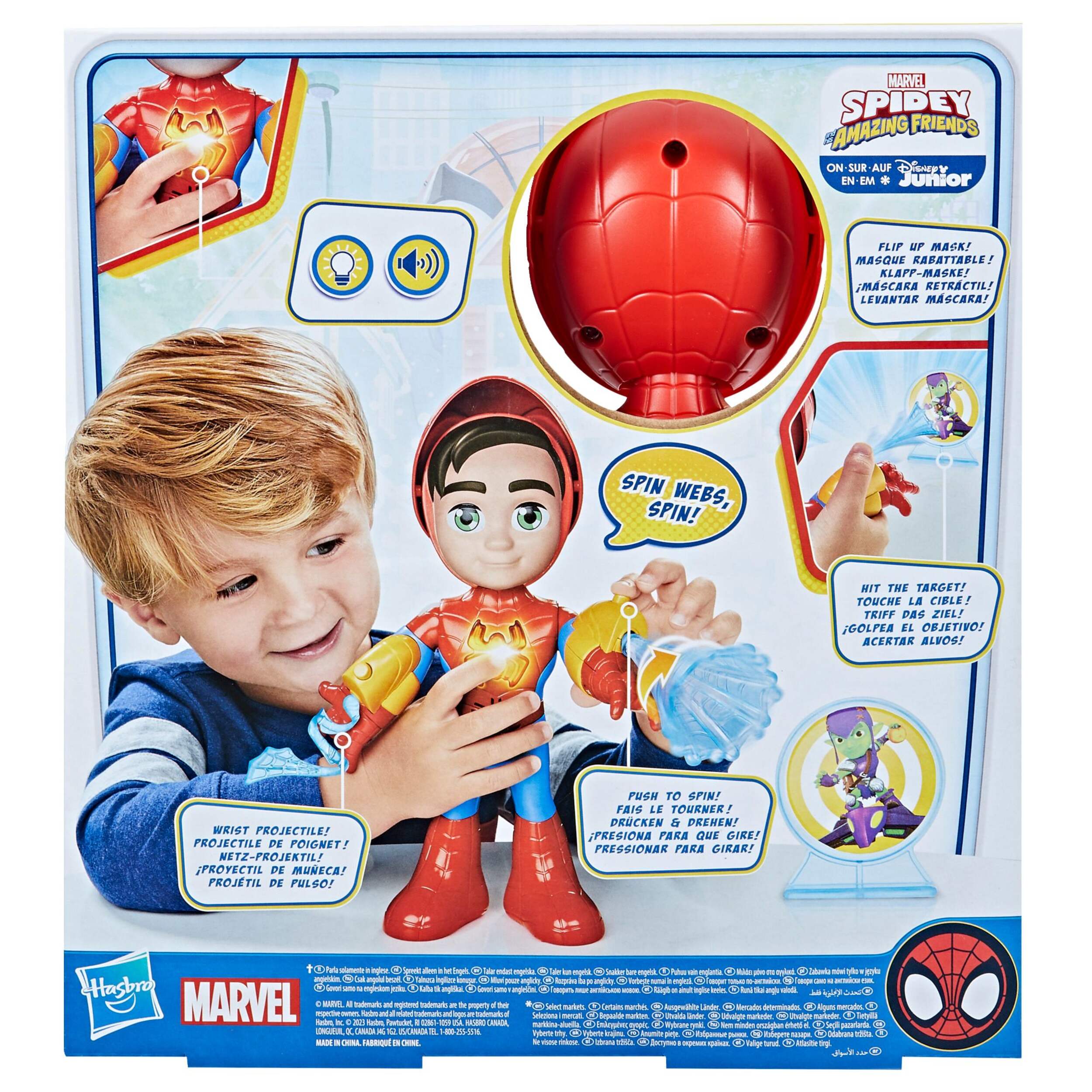 Marvel Spidey and His Amazing Friends Speak and Go Trace-E Bot ...