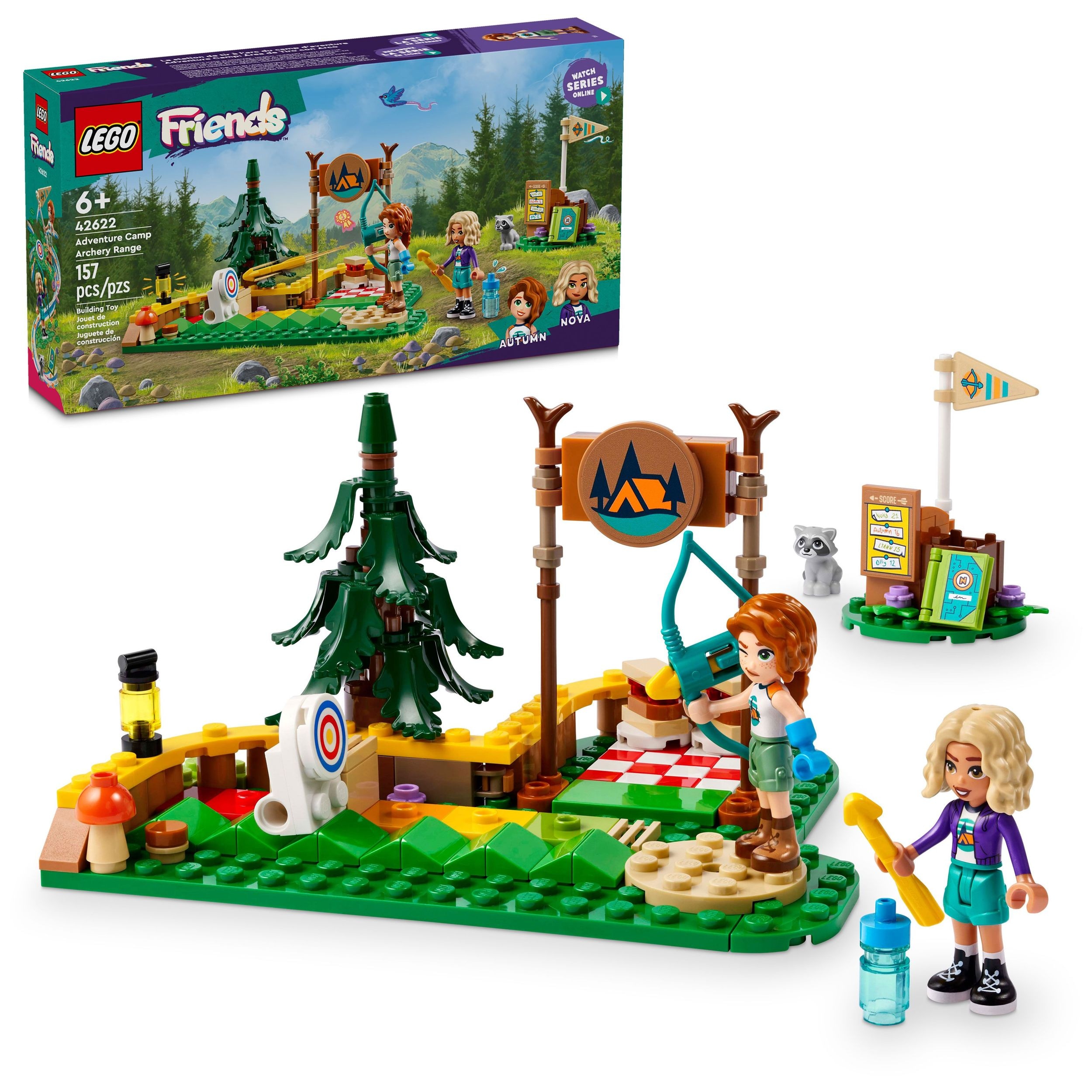 LEGO® Friends Adventure Camp Archery Range Toy Building Set, 42622, 157 ...