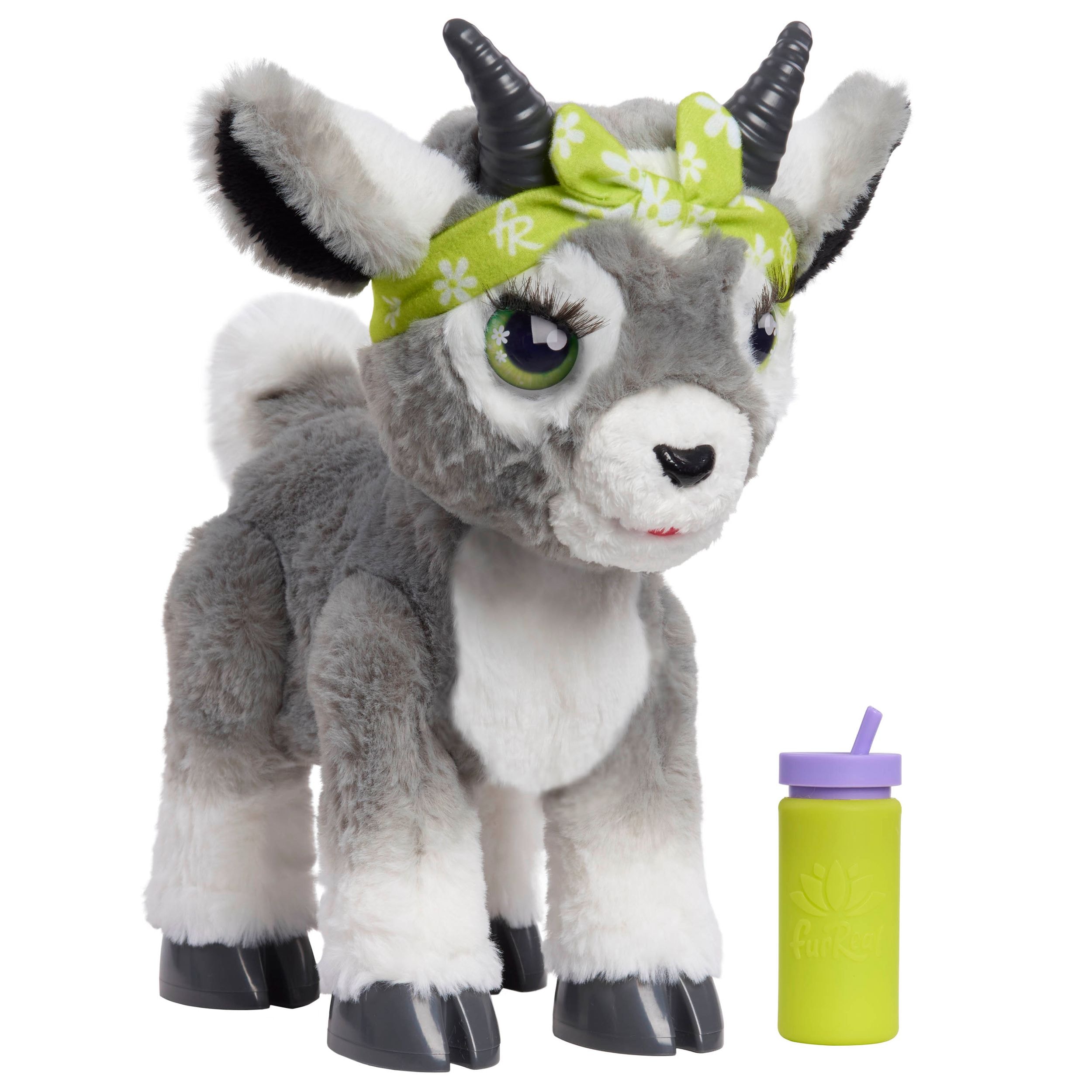 Hasbro furReal Daisy The Yoga Goat Interactive Plush Toy, Electronic ...