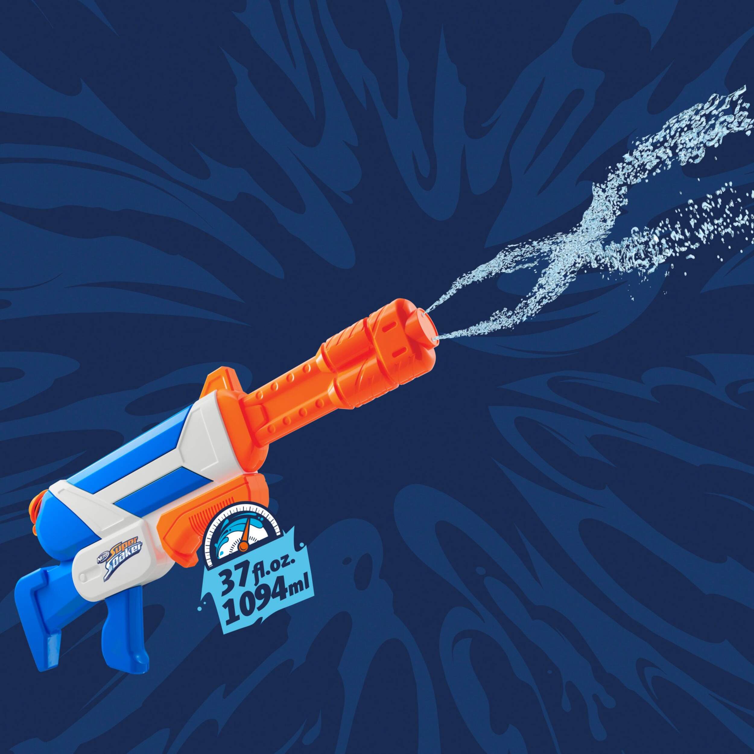 NERF Super Soaker Twister Water Blaster Toy with 2 Twisting Streams of ...