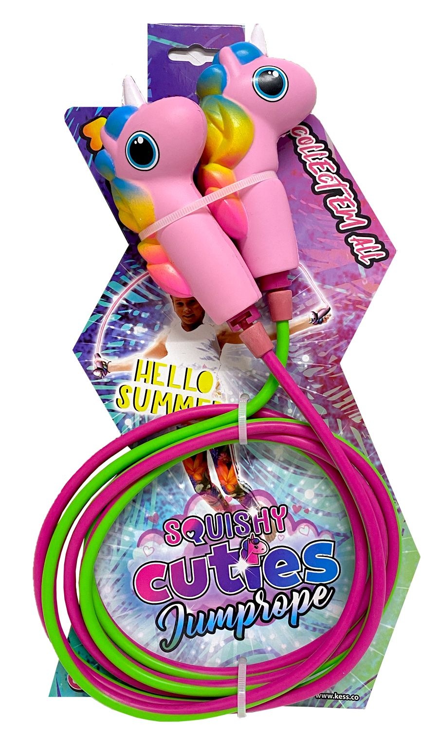 Squishy Cuties Kids' Unicorn Foam Handle Skipping/Jump Rope For Outdoor ...