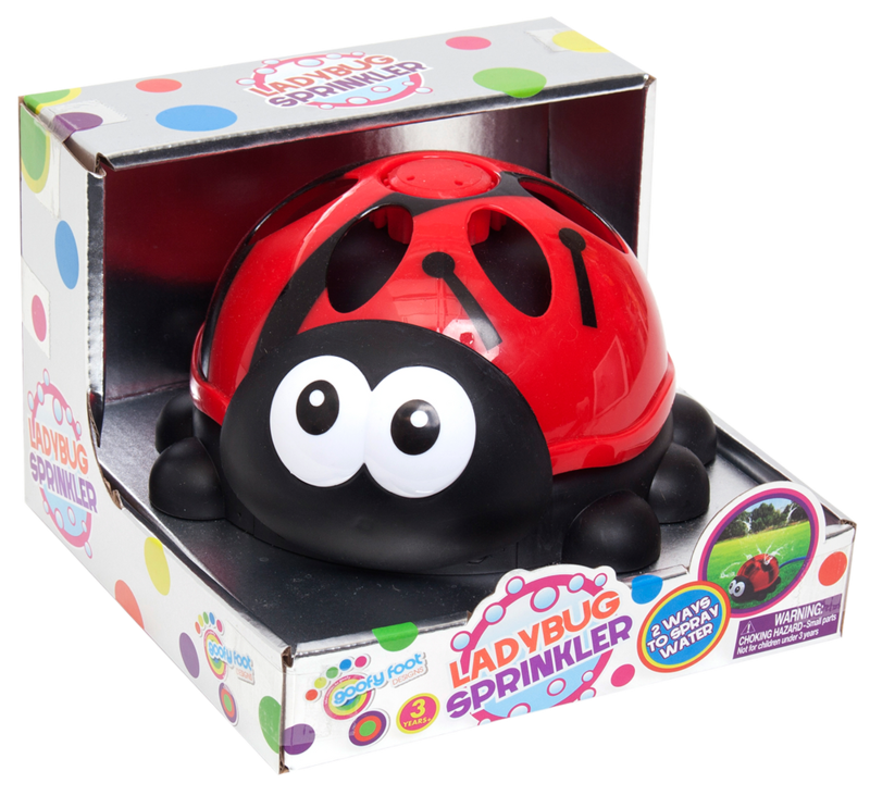 Goofy Foot Cute Lady Bug Sprinkler for Outdoor Play, Water Spray Toy ...