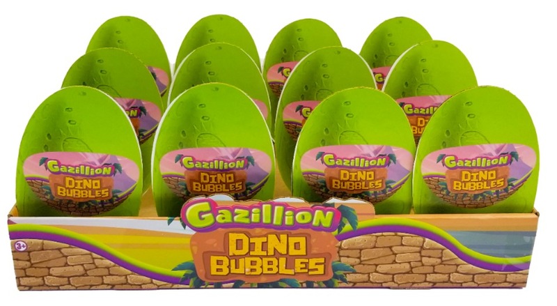 Gazillion Bubbles® Dino Egg Bubble Solution with Figure, Includes 8 oz ...