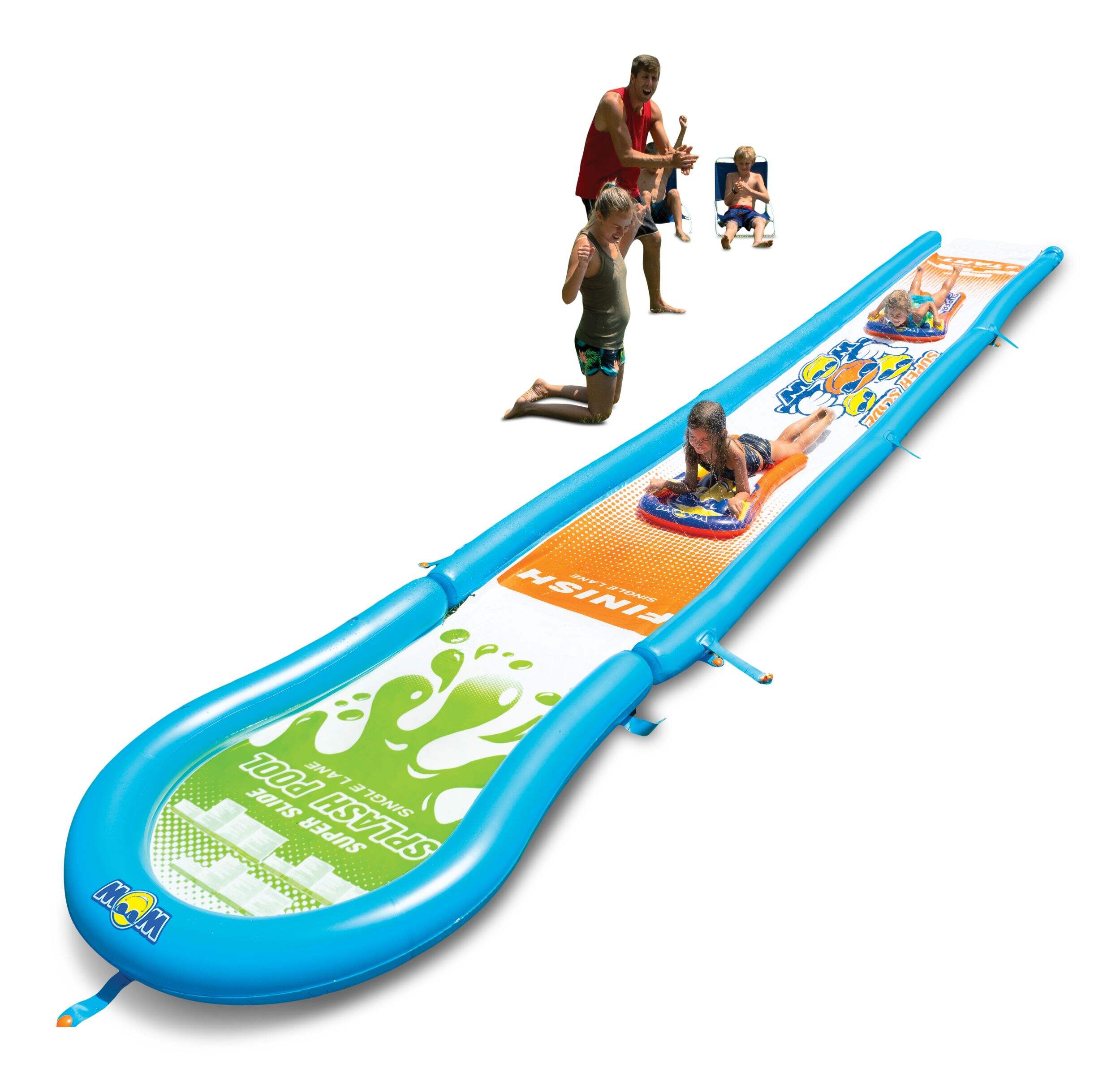 WOW Single Lane Backyard Water Slide with Splash Pool, Light Blue ...