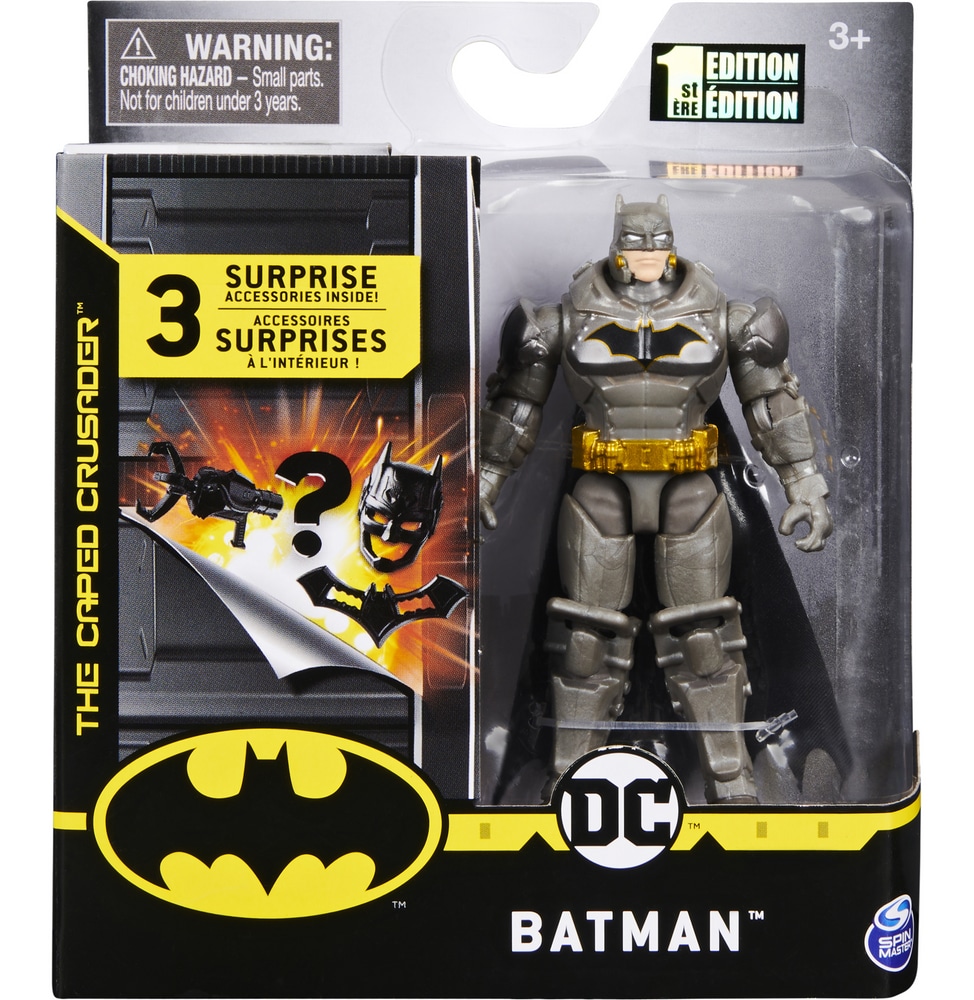 Batman The Caped Crusader Action Figure Toy With 3 Mystery Accessories ...