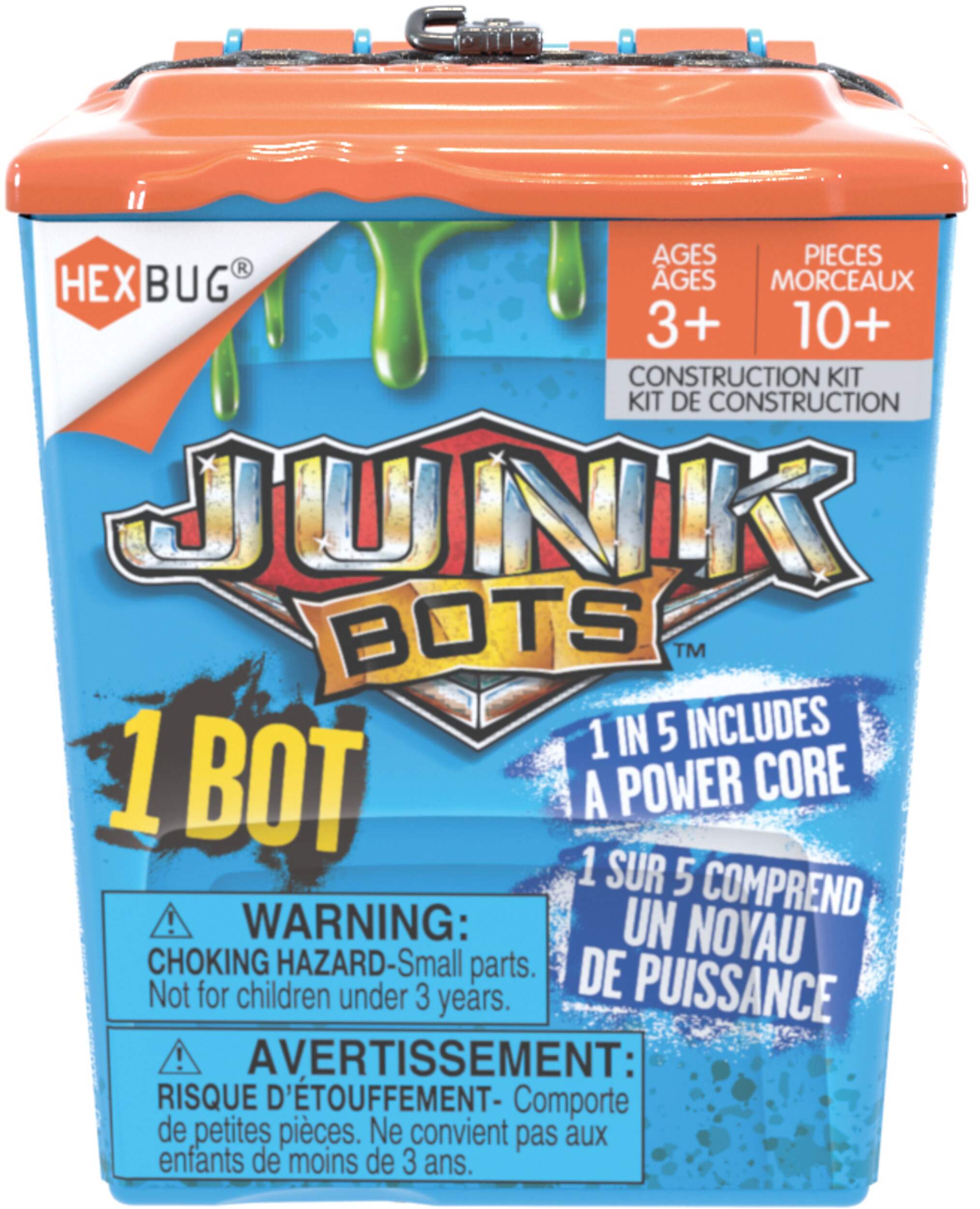HEXBUG Junk Bots Mystery Pack, 15-Piece Trash Bin Action Figure Toy ...