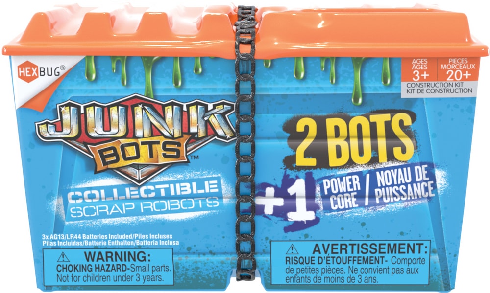 HEXBUG Junk Bots Mystery Pack, 30-Piece Dumpster Action Figure Toy ...