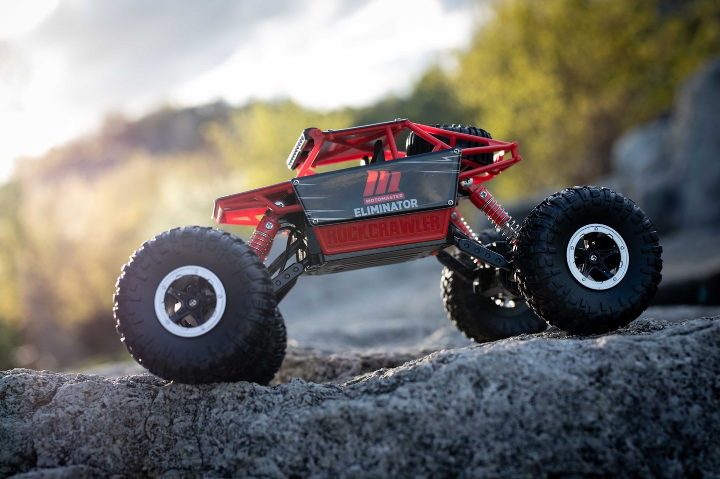 MotoMaster Eliminator Indoor/Outdoor Remote Controlled Rock Racer Truck ...