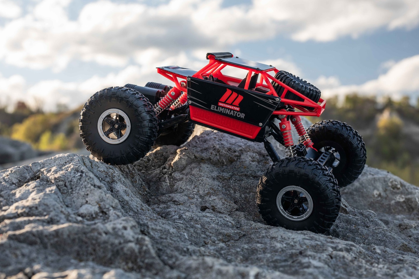 MotoMaster Eliminator Indoor/Outdoor Remote Controlled Rock Racer Truck ...