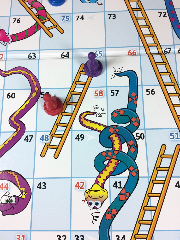 Editions Gladius Snakes & Ladders Classic Family Board Game Set, Ages 4 ...
