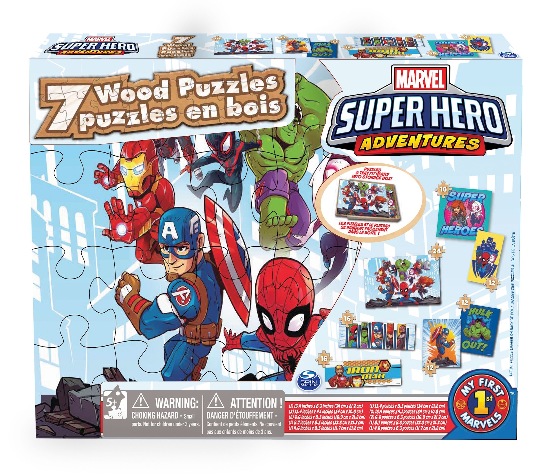 Licensed Cardinal Wood Jigsaw Puzzles For Kids, Assorted, 7-pk, Ages 5 ...