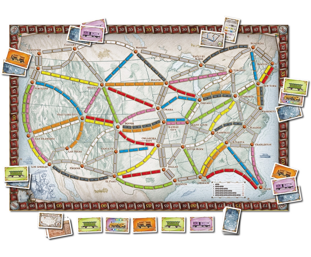 Days Of Wonder Ticket To Ride, Railway Train Adventure Family Board ...