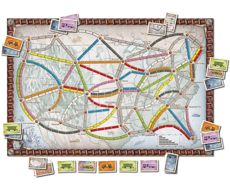 Days Of Wonder Ticket To Ride, Railway Train Adventure Family Board ...