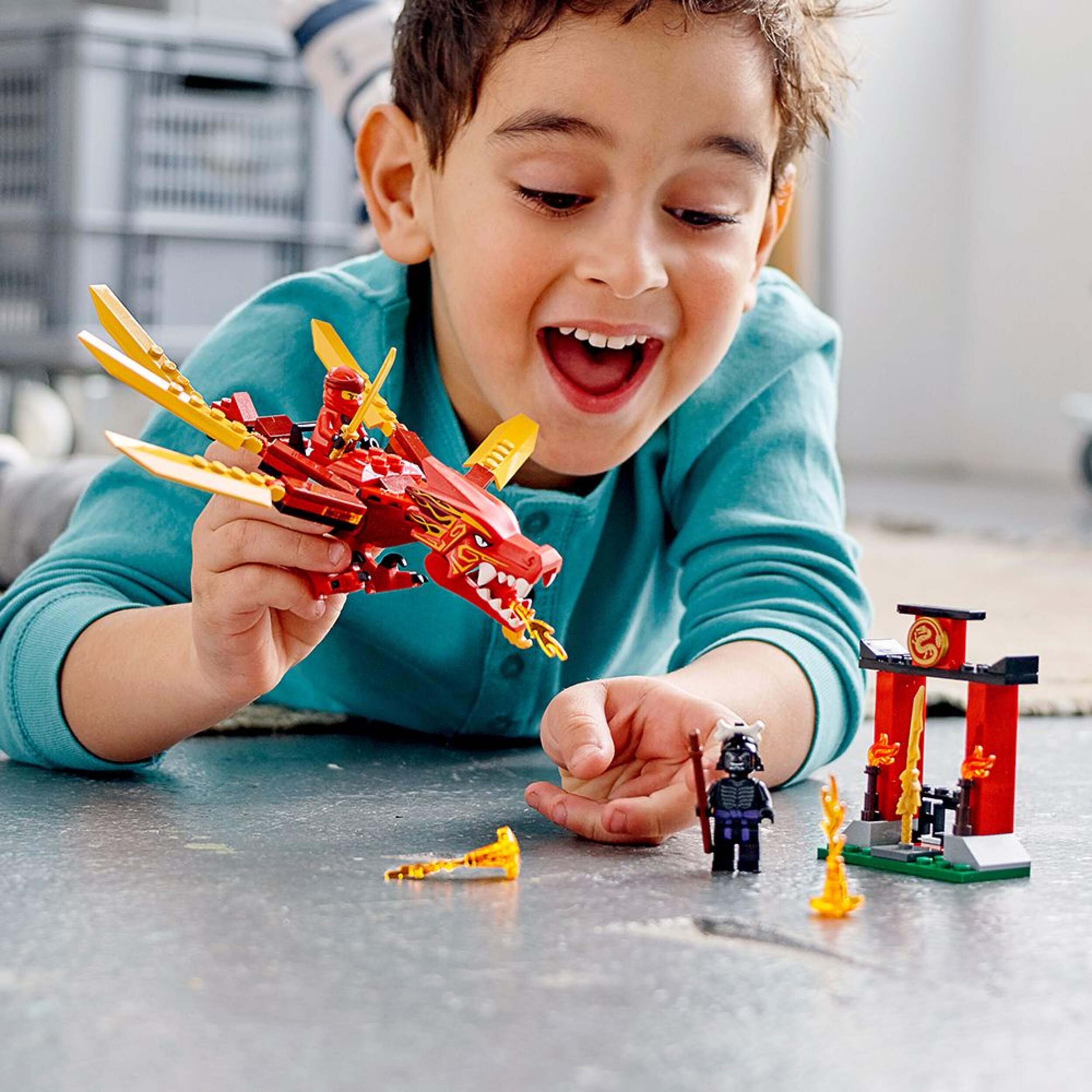 LEGO® NINJAGO® Legacy Kai’s Fire Dragon 71701 Building Toy Kit For Kids ...