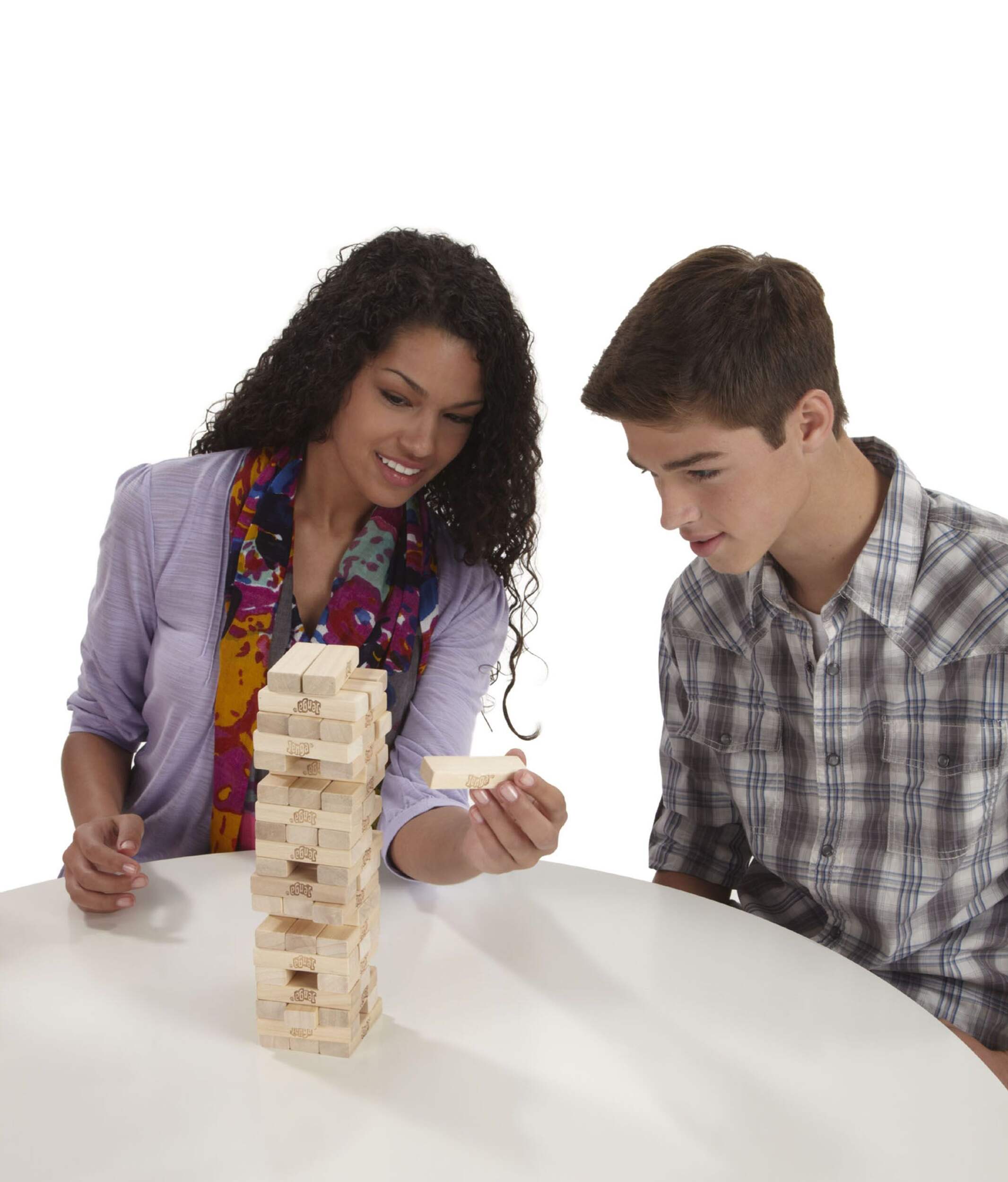 Hasbro Classic Jenga, Wood Block Stacking Tower Game, Ages 6+ | Party City