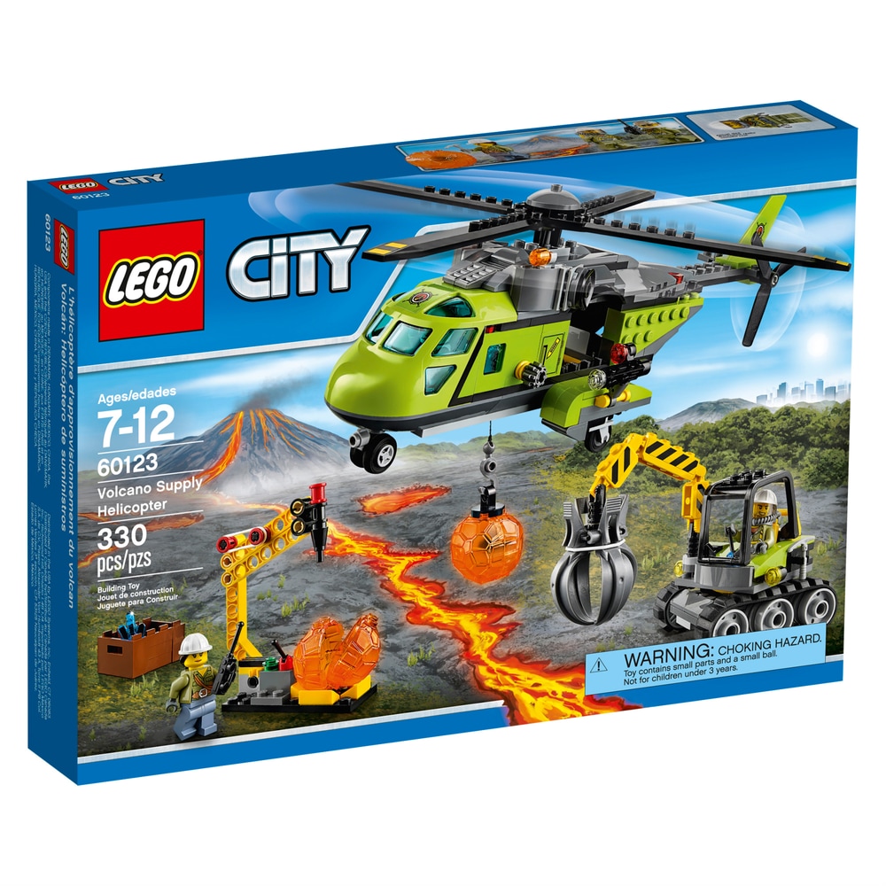 LEGO® City Volcano Explorers Volcano Supply Helicopter, 330-pc ...