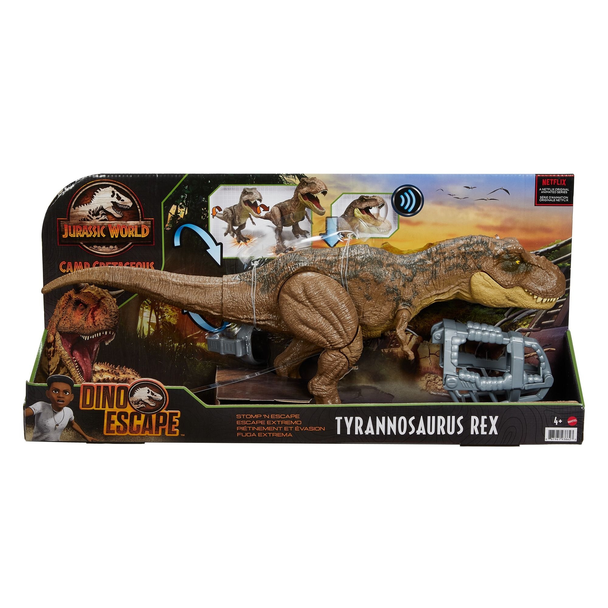 Jurassic World Stomp 'N Escap Tyrannosaurus Rex Toy, With Realistic ...