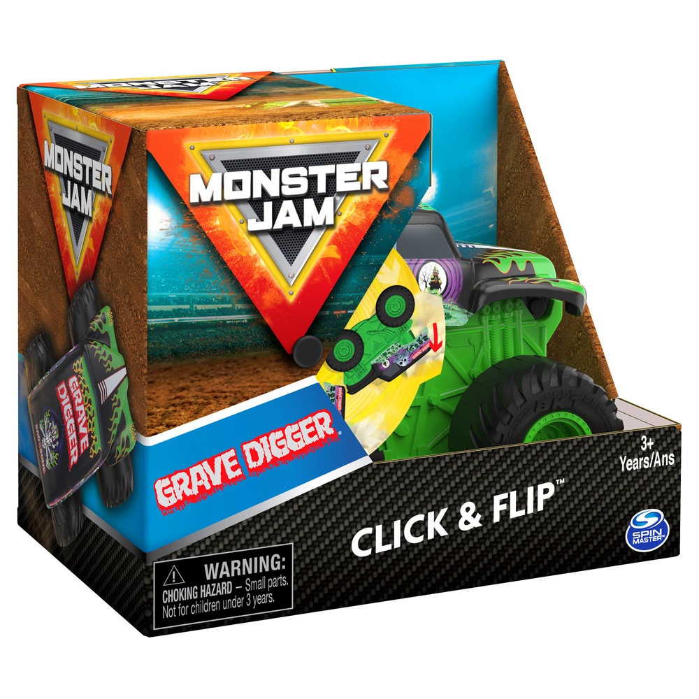 Monster Jam 1:43 Scale Click & Flip Trucks, Assorted, Age 1+ | Canadian ...
