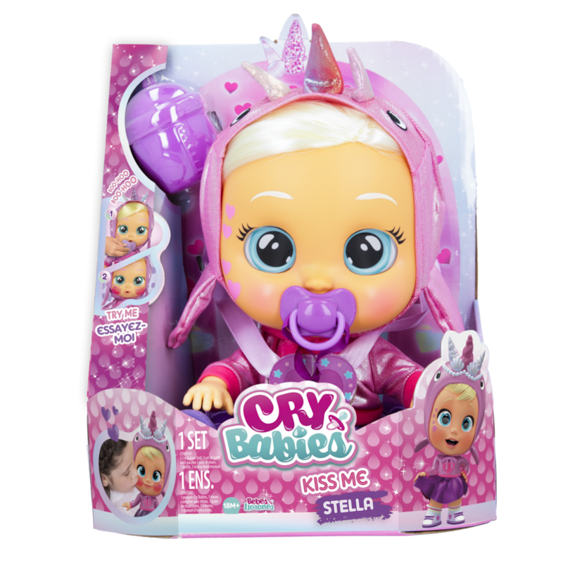 Cry Babies Kiss Me Stella Bay Doll with Blushing Cheeks, Age 3 ...