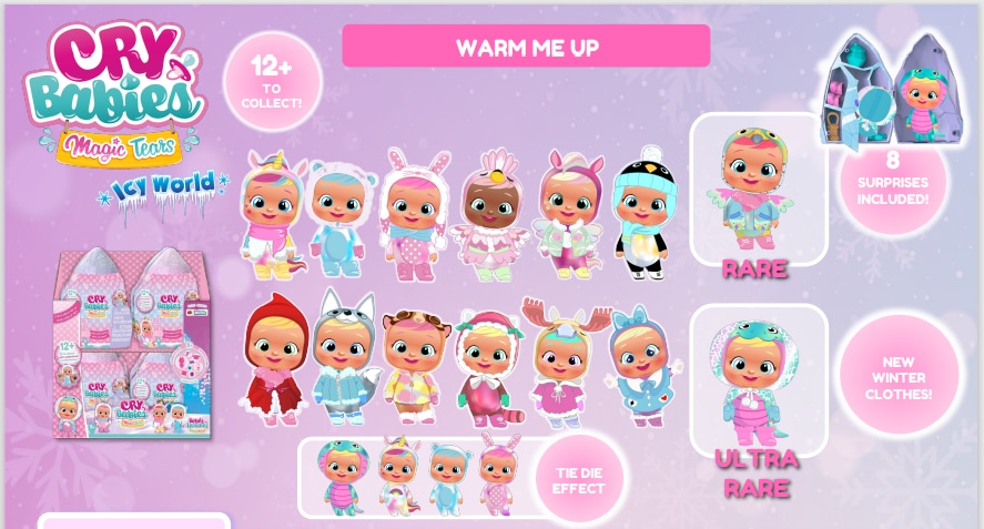 Poupée Cry Babies Magic Tear Icy World, 3 ans et plus | Party City