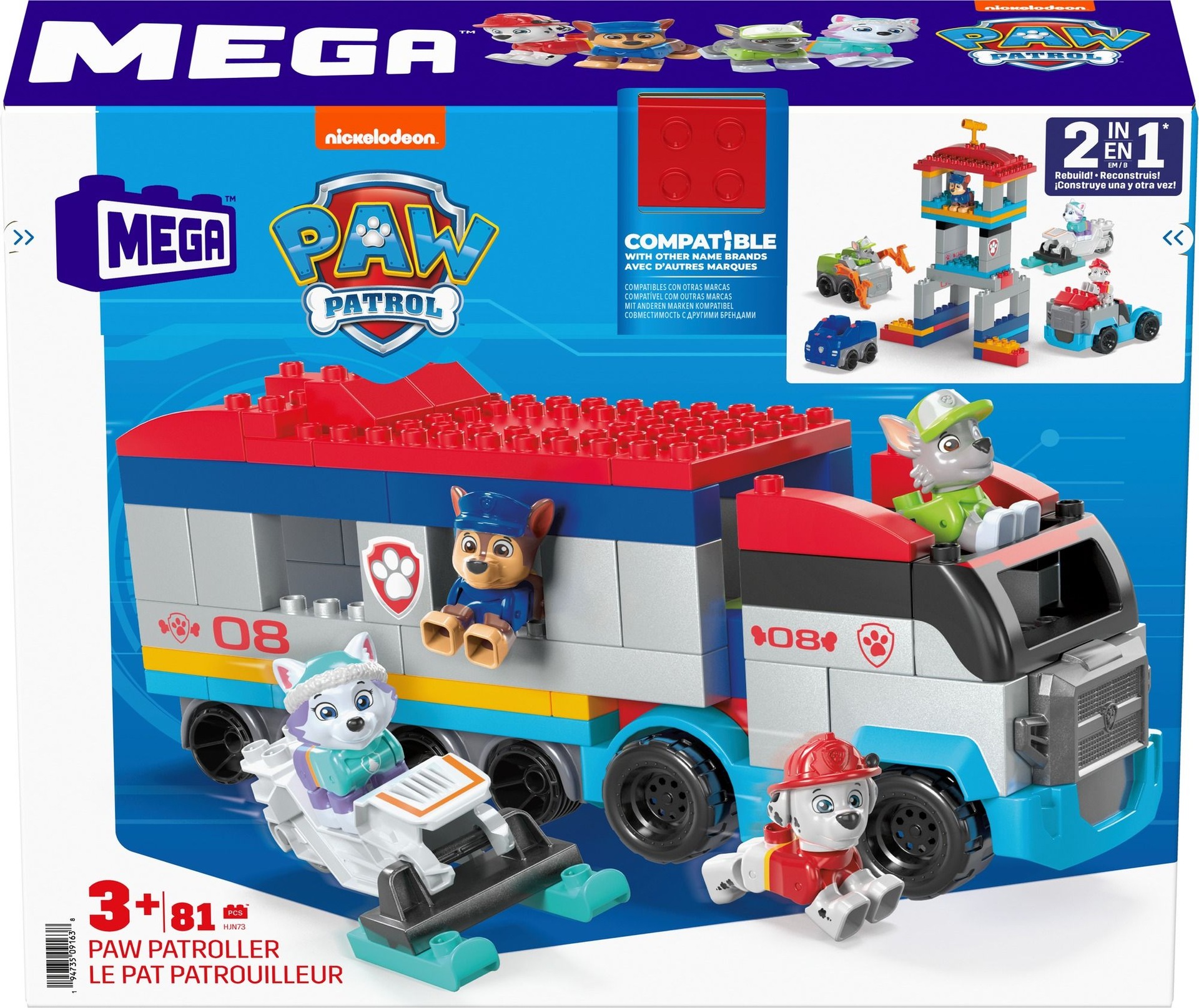 Paw patrol mega bloks store