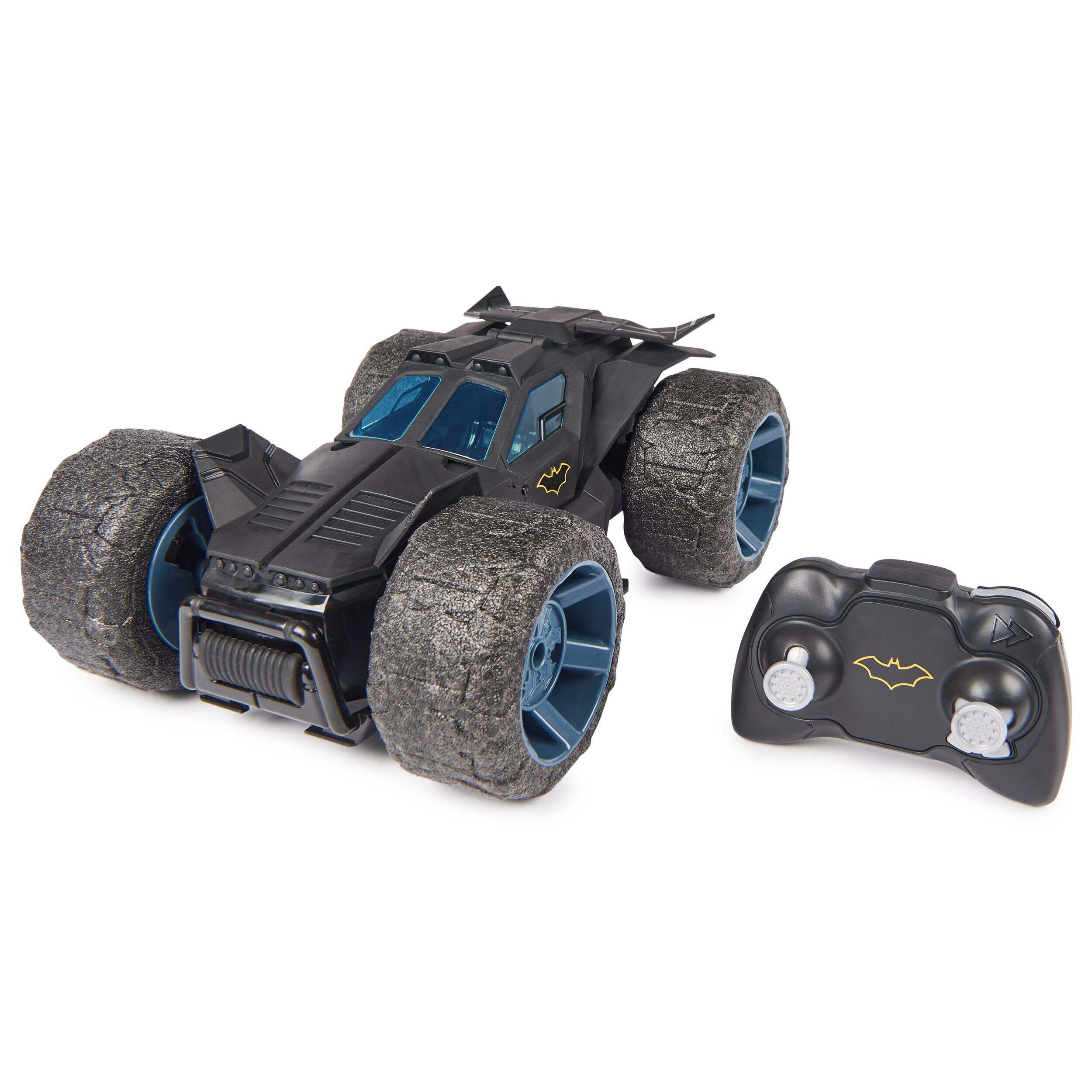 DC Comics Batman Stunt Force Remote-Controlled Batmobile, Ages 4 ...