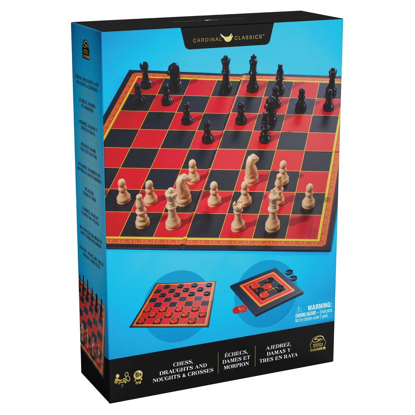 Chess Checkers Tic Tac Toe 3-in-1 Board Game Set, Ages 6+ | Canadian Tire