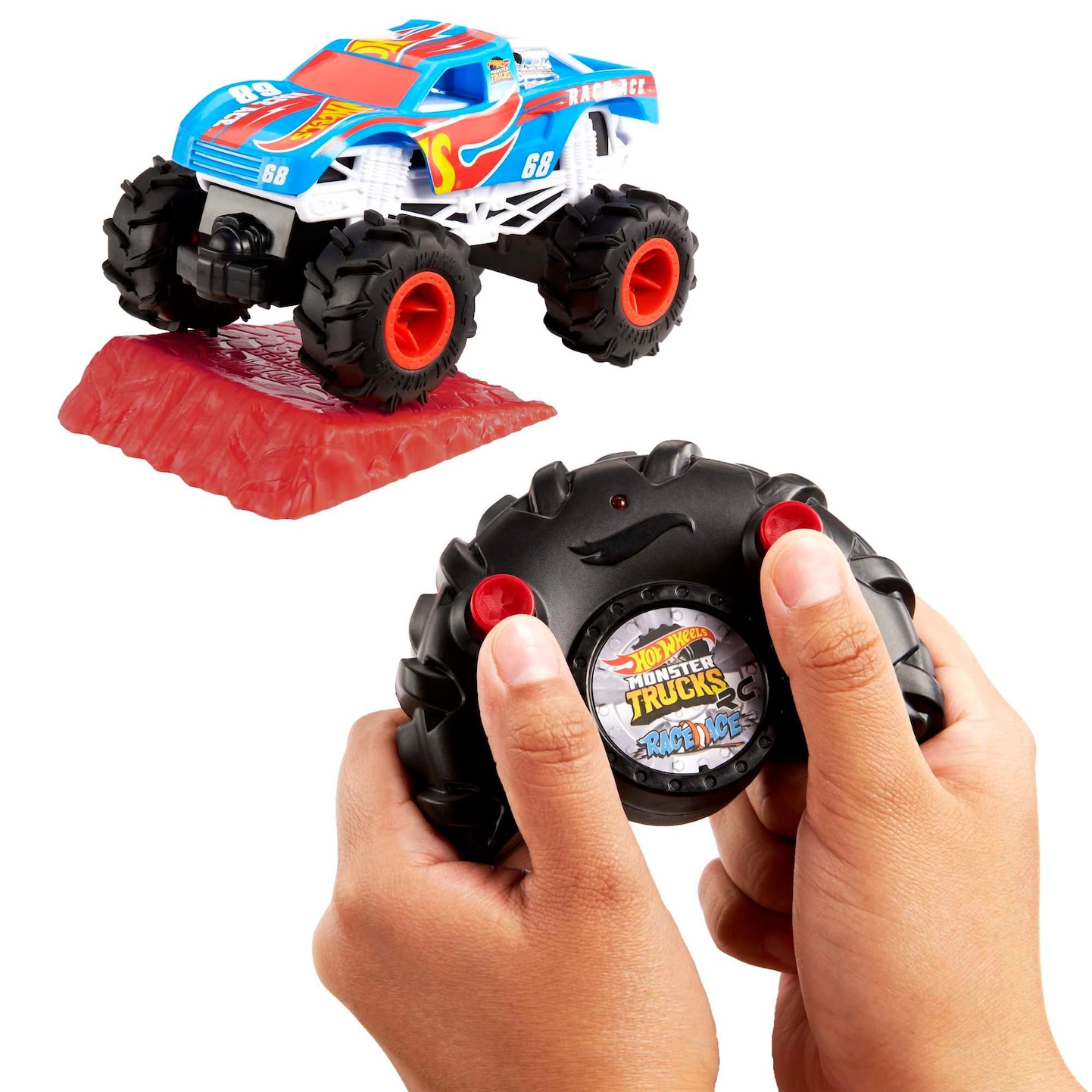 Hot Wheels® Remote-Controlled 1:24 Monster Truck Race Ace, Ages 4 ...