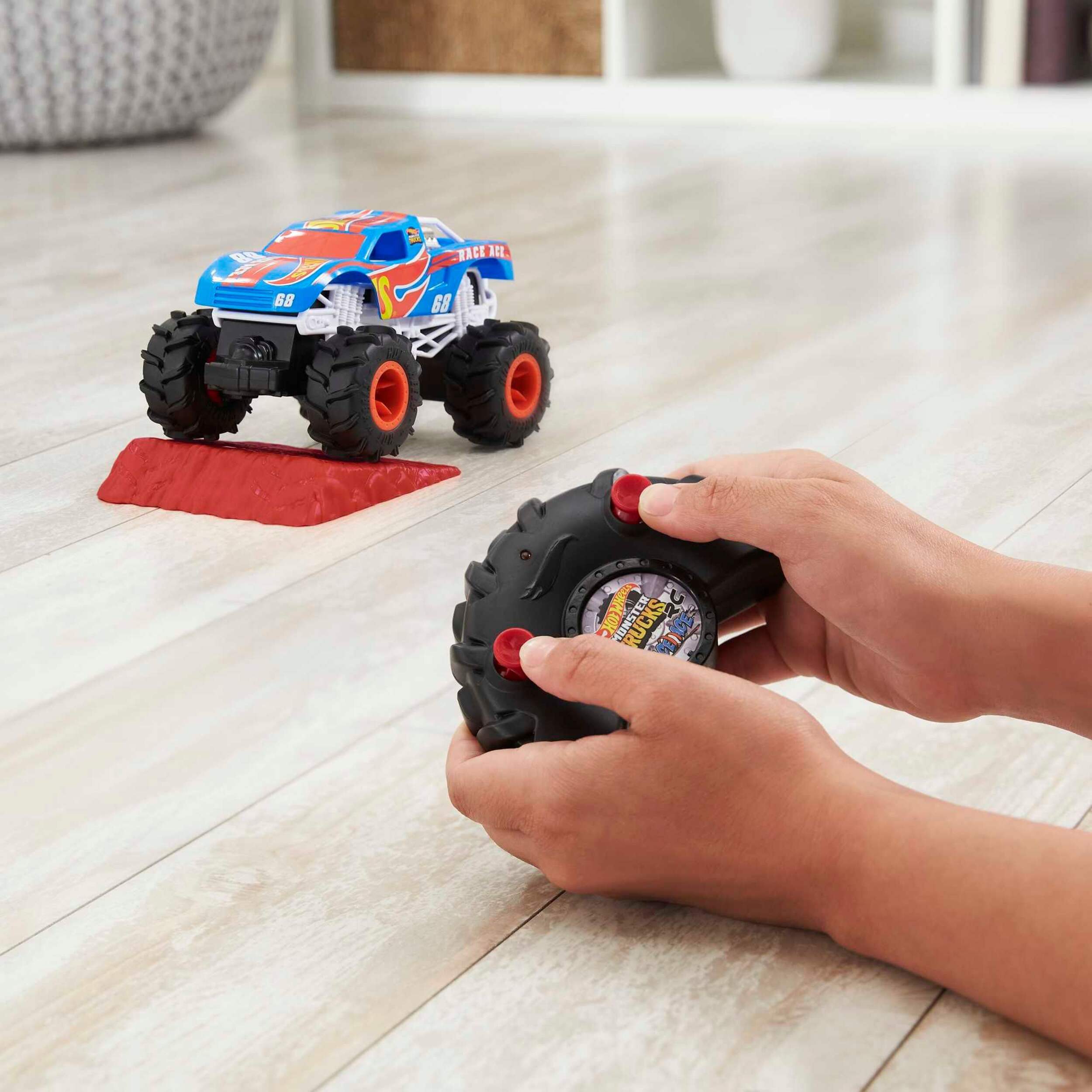 Hot Wheels® Remote-Controlled 1:24 Monster Truck Race Ace, Ages 4 ...