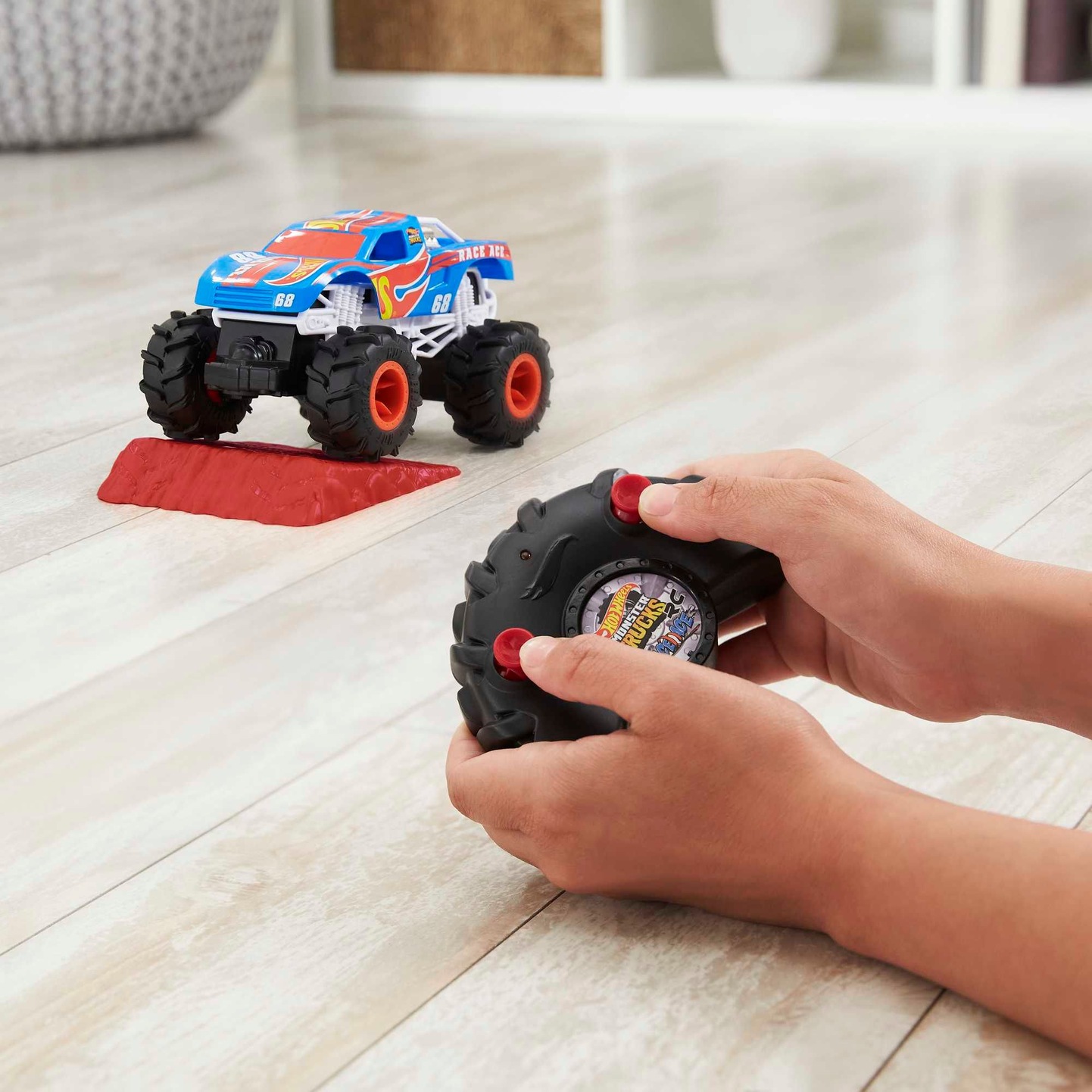 Hot Wheels® Remote-Controlled 1:24 Monster Truck Race Ace, Ages 4 ...