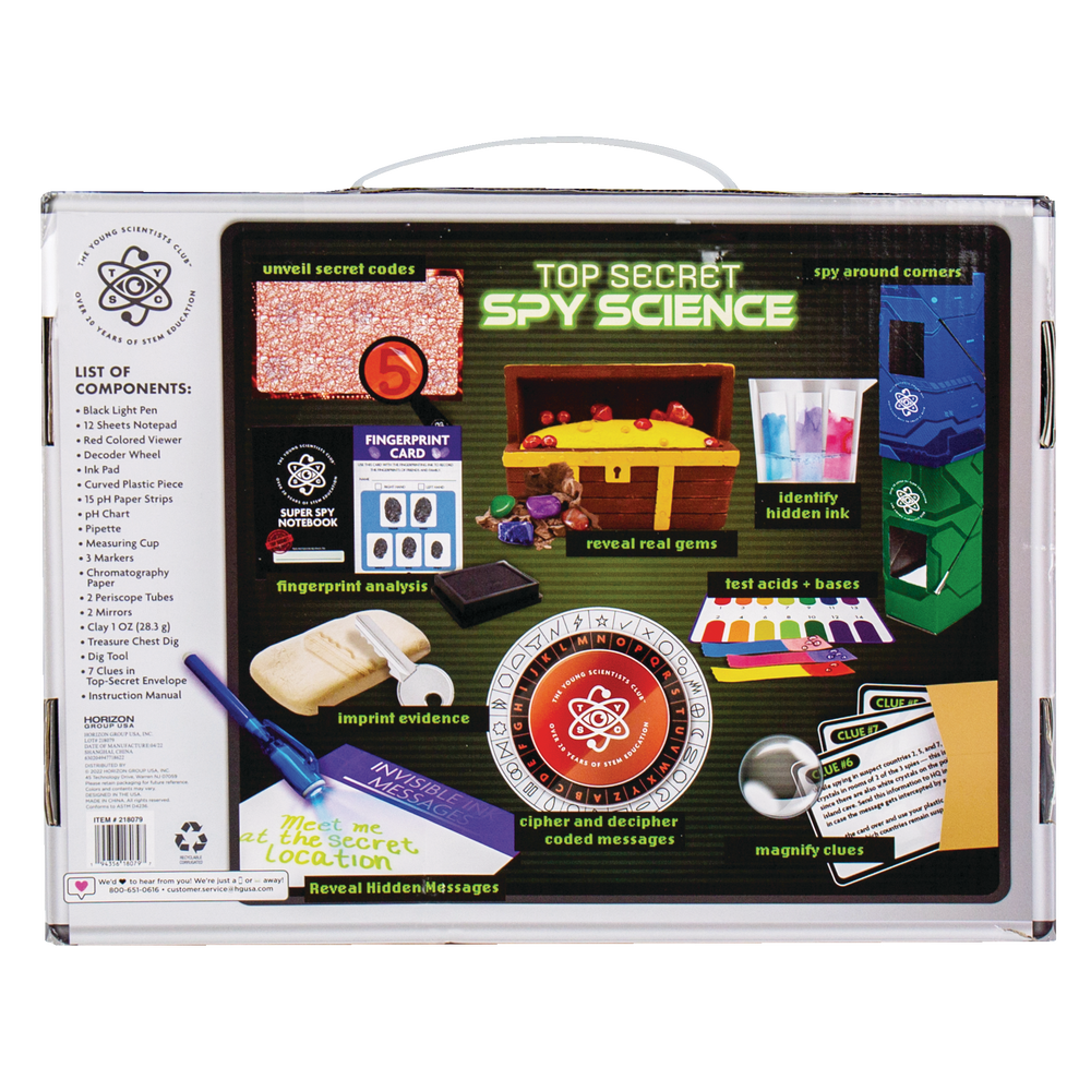 The Young Scientist Club Top Secret Spy Science Kit, Ages 8+ | Canadian ...