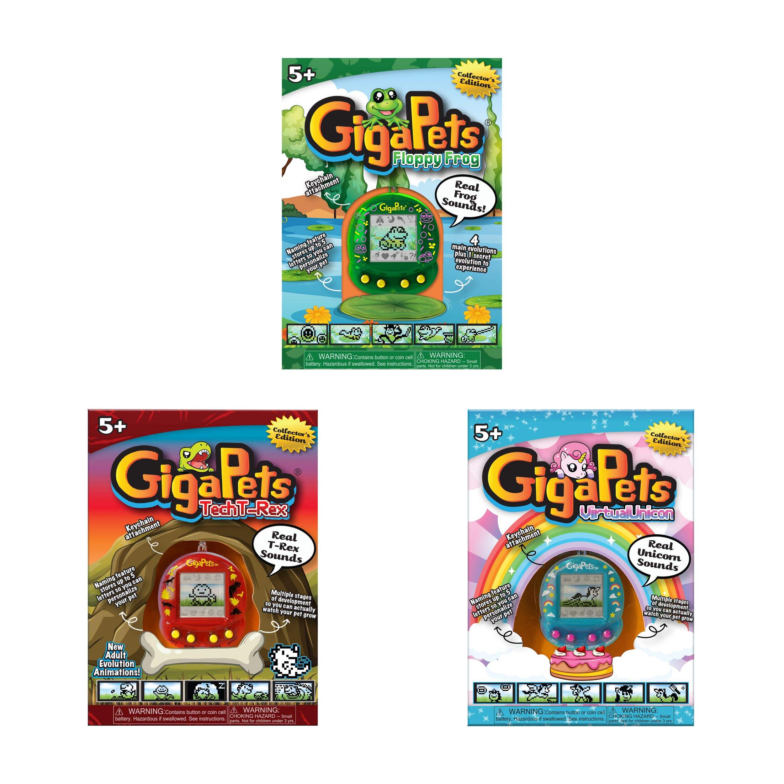 Giga Pets Collector's Edition Virtual Animal Pet Toy, Assorted Styles ...