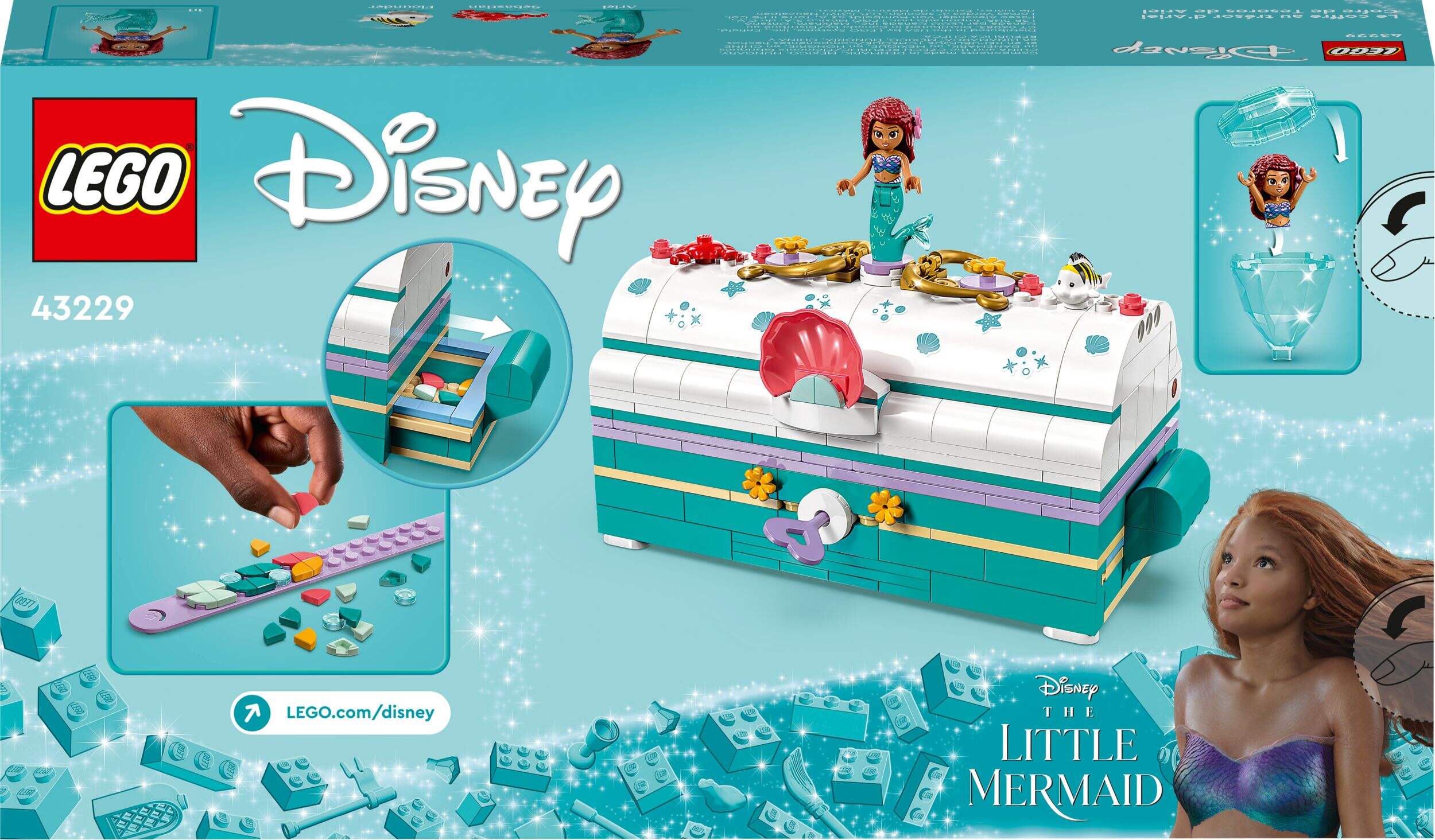 LEGO® Disney’s The Little Mermaid Ariel’s Treasure Chest Playset, Ages ...