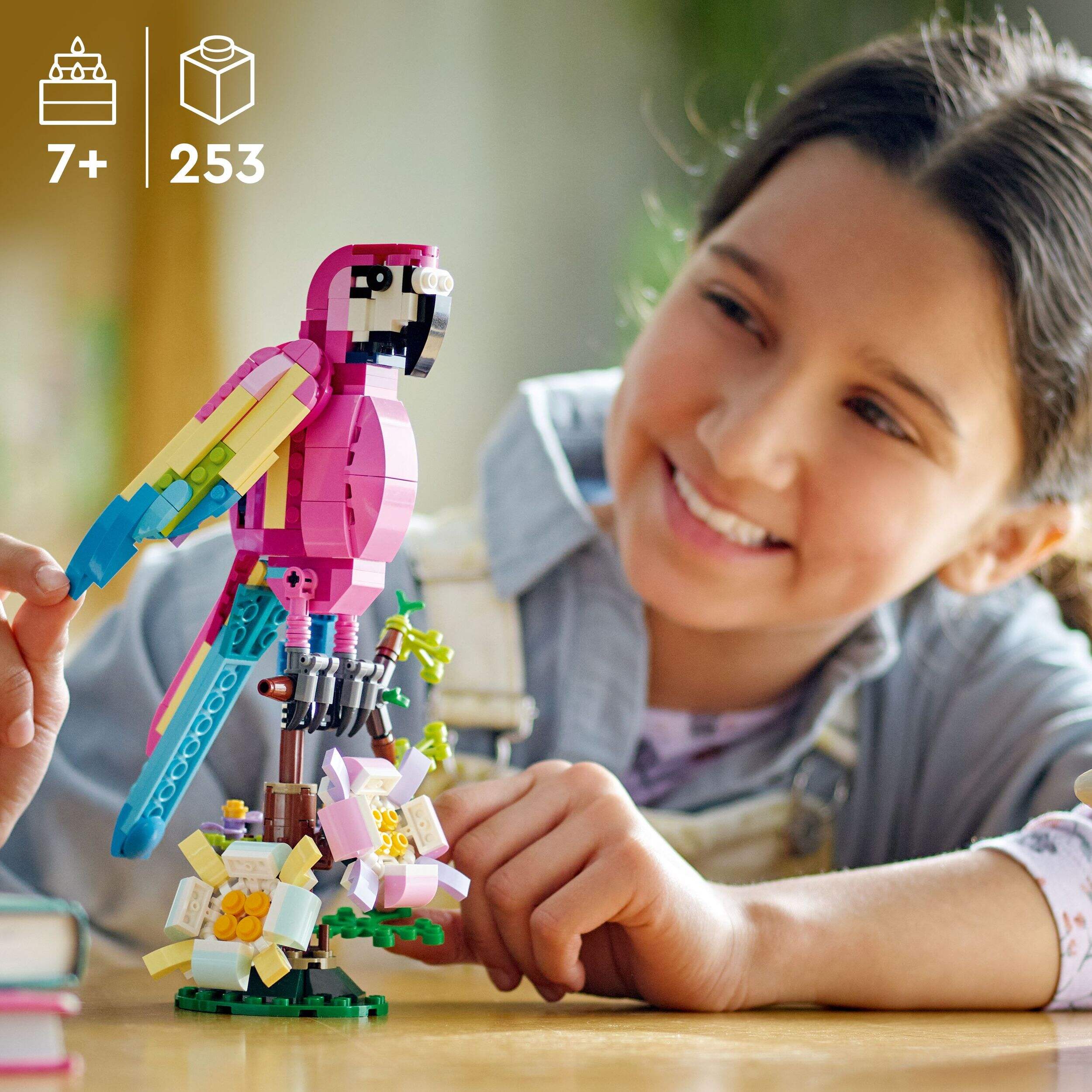 LEGO® Creator 3-in-1 Exotic Pink Parrot - 31144 | Canadian Tire