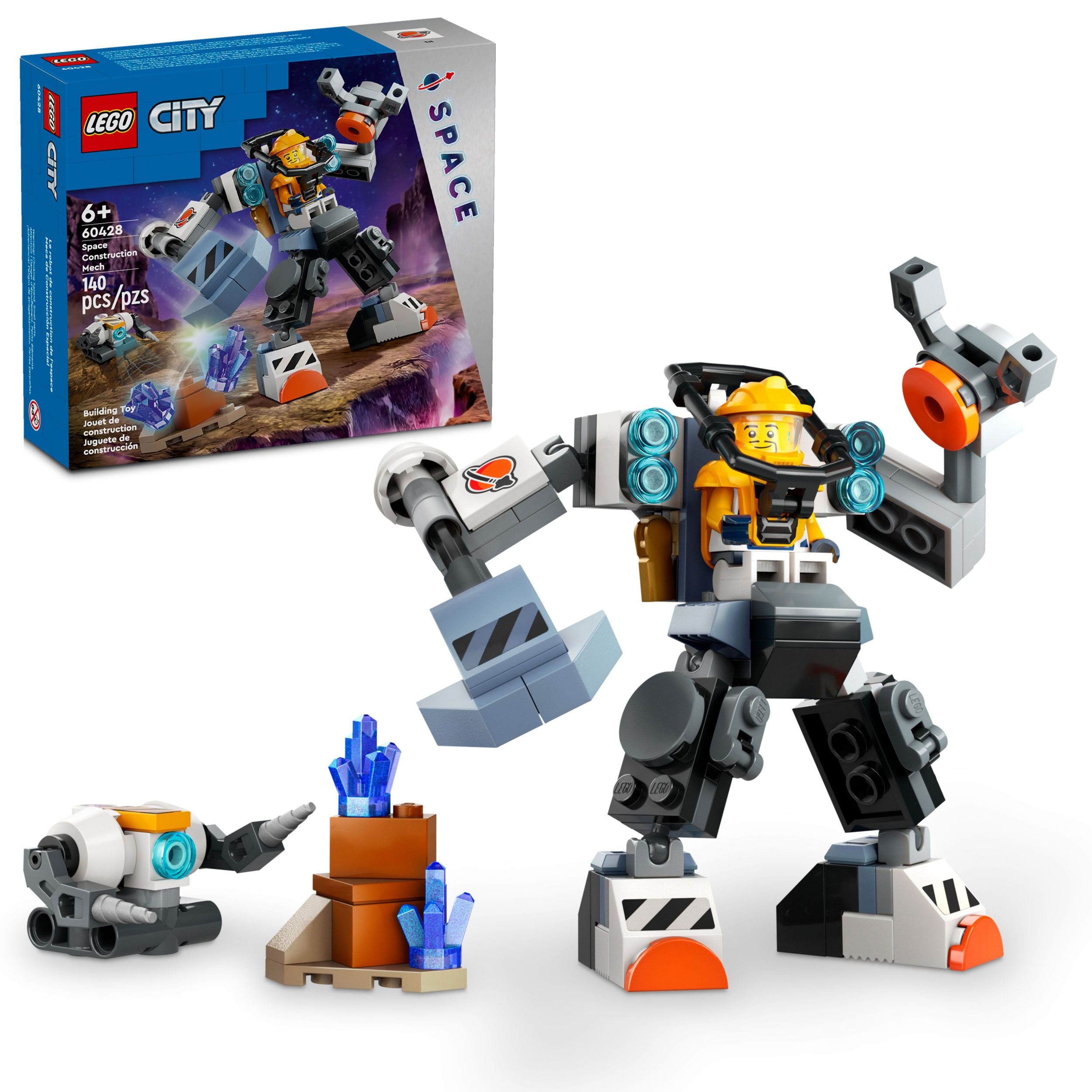 LEGO® City Space Construction Mech - 60428, 140-pc, Ages 6+ | Canadian Tire