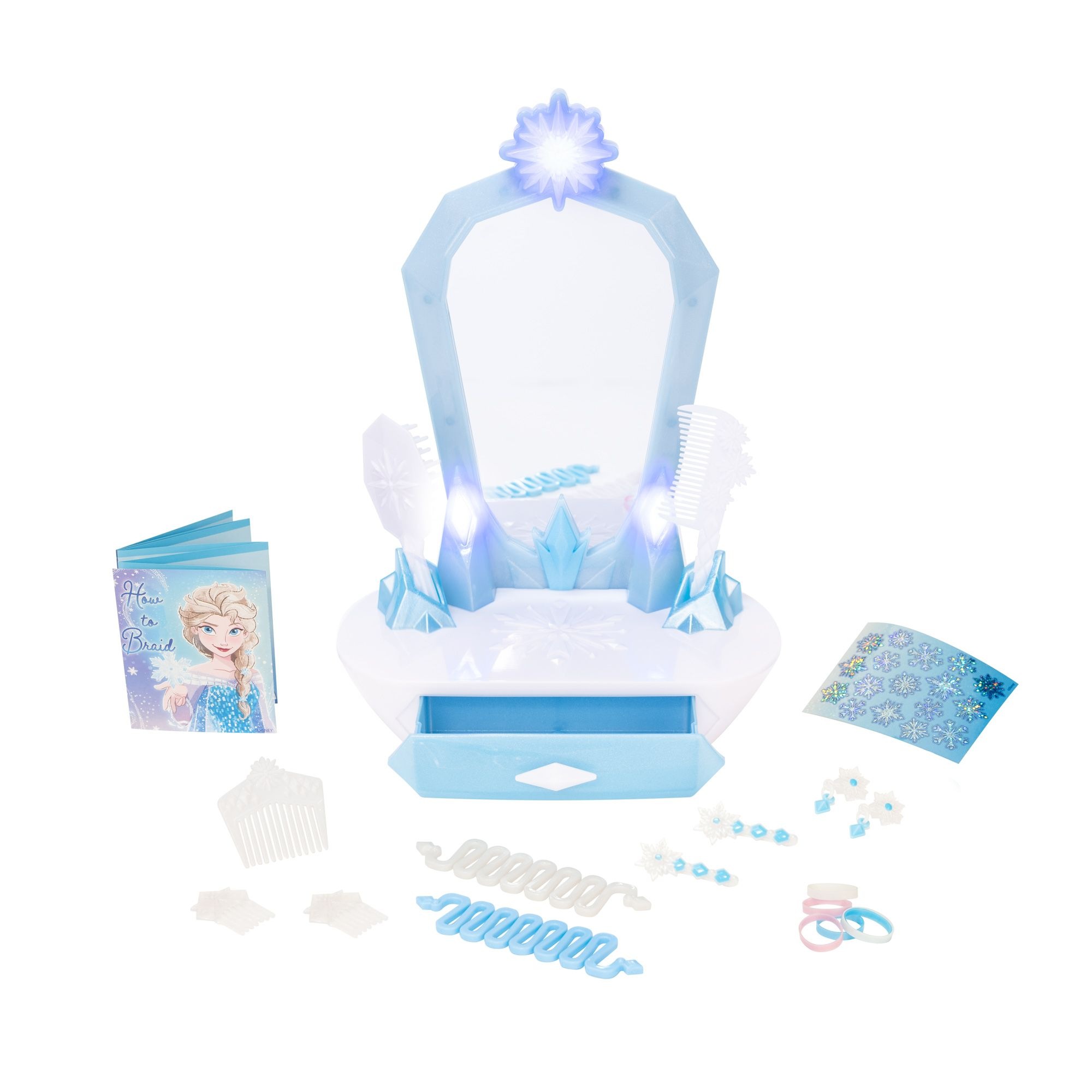Disney Frozen Elsa's Icy Magic Vanity Tabletop Playset with Sounds ...