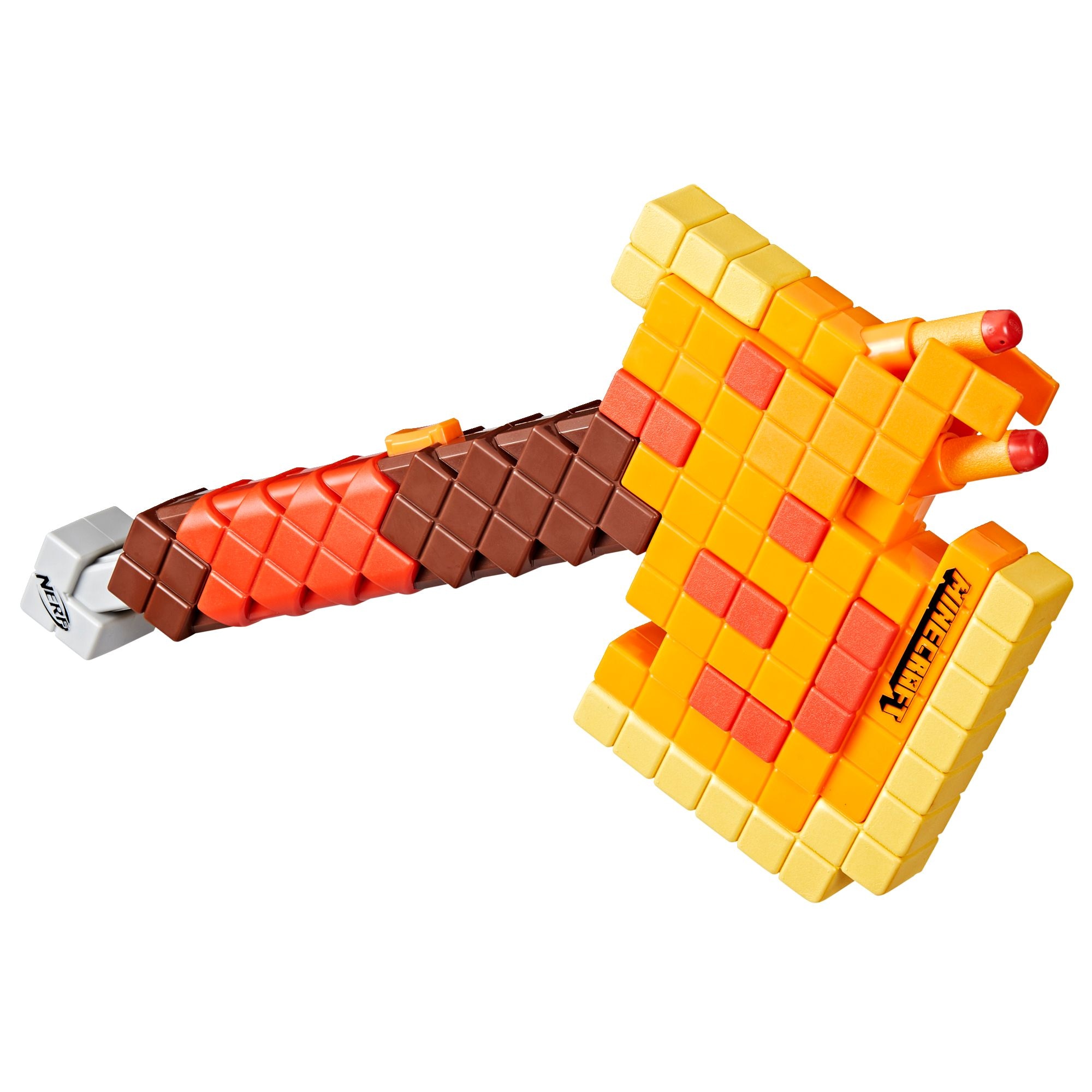 NERF Minecraft Firebrand Dart Blasting Axe, Includes 6 Darts, Ages 14 ...