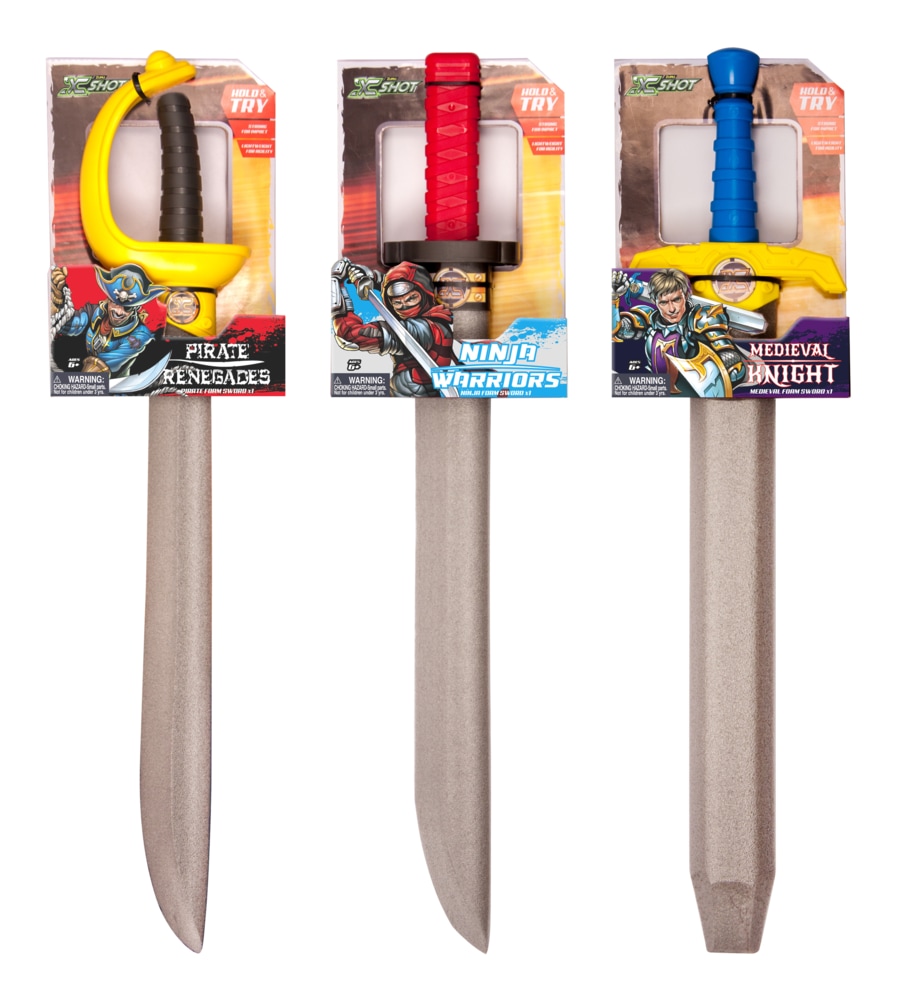 ZURU X-Shot Lightweight Foam Pirate, Ninja or Knight Sword Toy For Kids ...